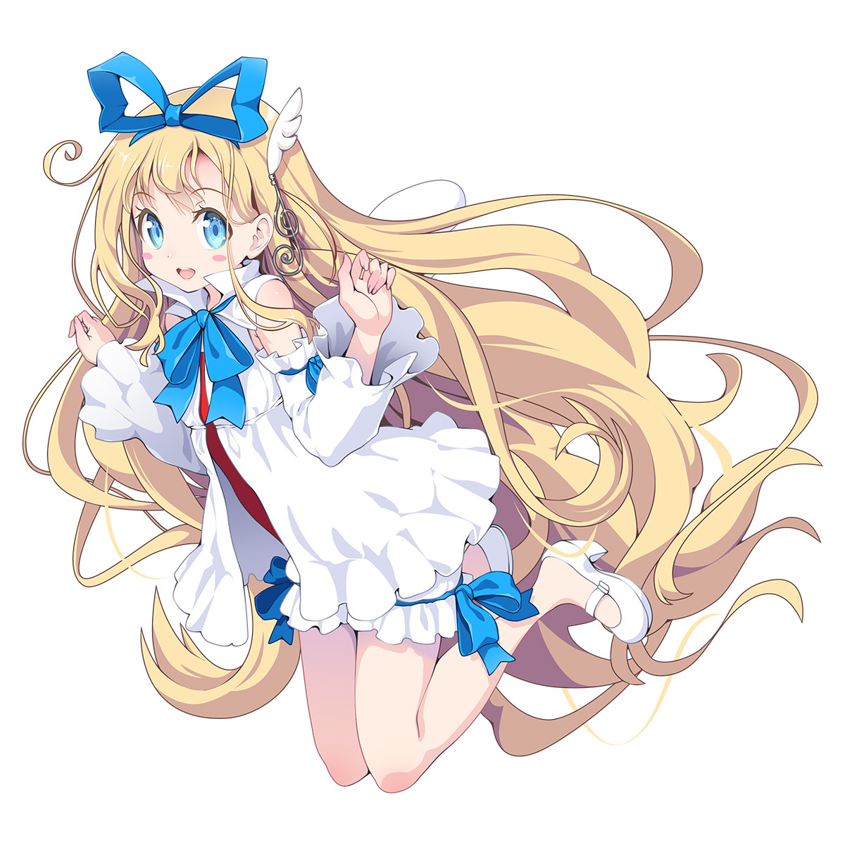 The Big ImageBoard (TBIB) - 1girl angel blonde hair blue eyes blush ...