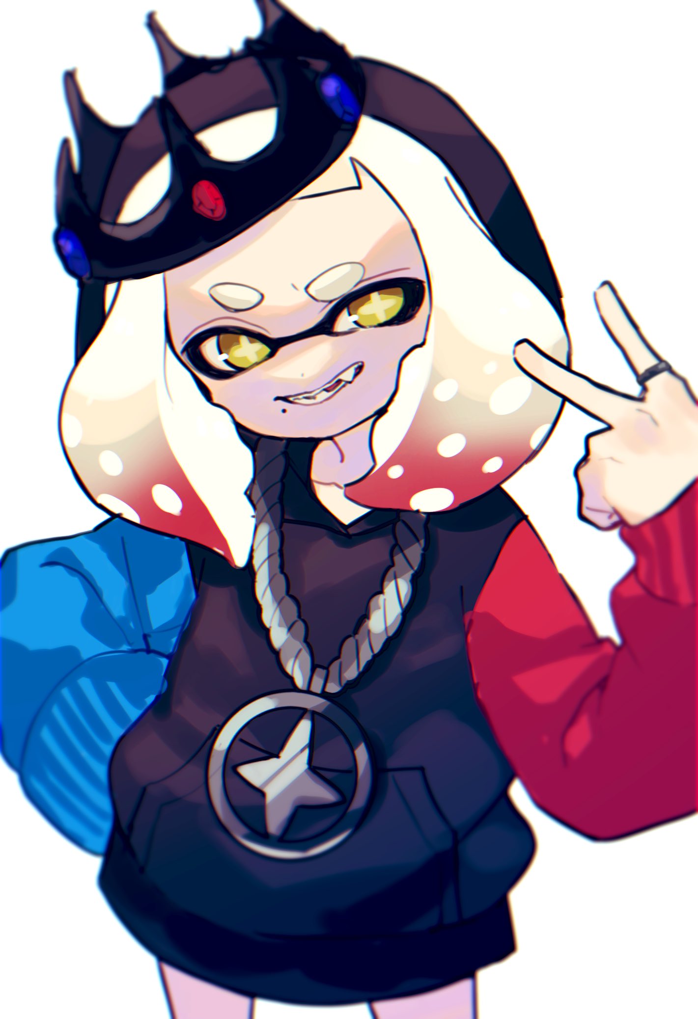 The Big ImageBoard (TBIB) - 1girl colored tips commentary request crown ...