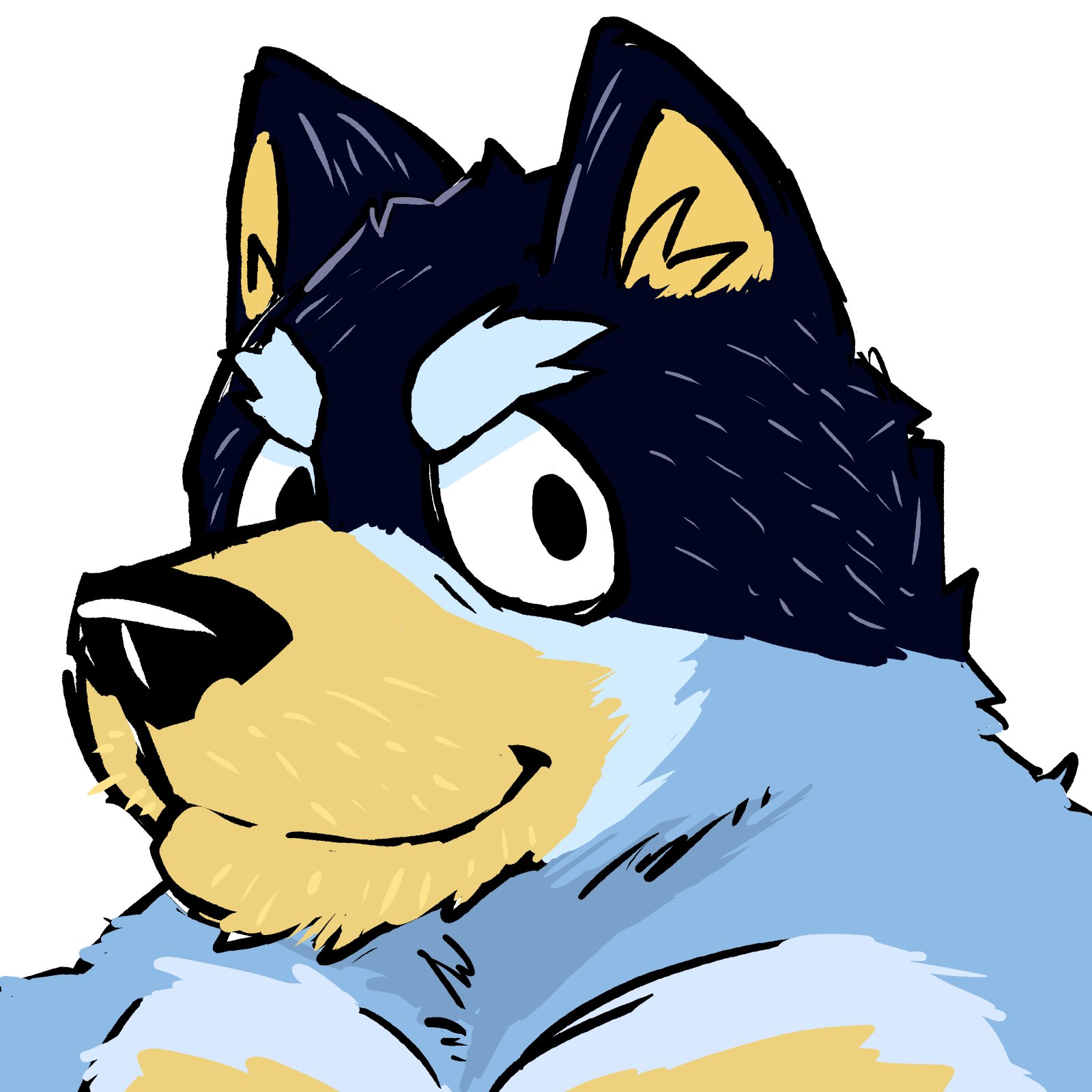 The Big ImageBoard (TBIB) - 1:1 anthro australian cattle dog bandit heeler black body black fur ...