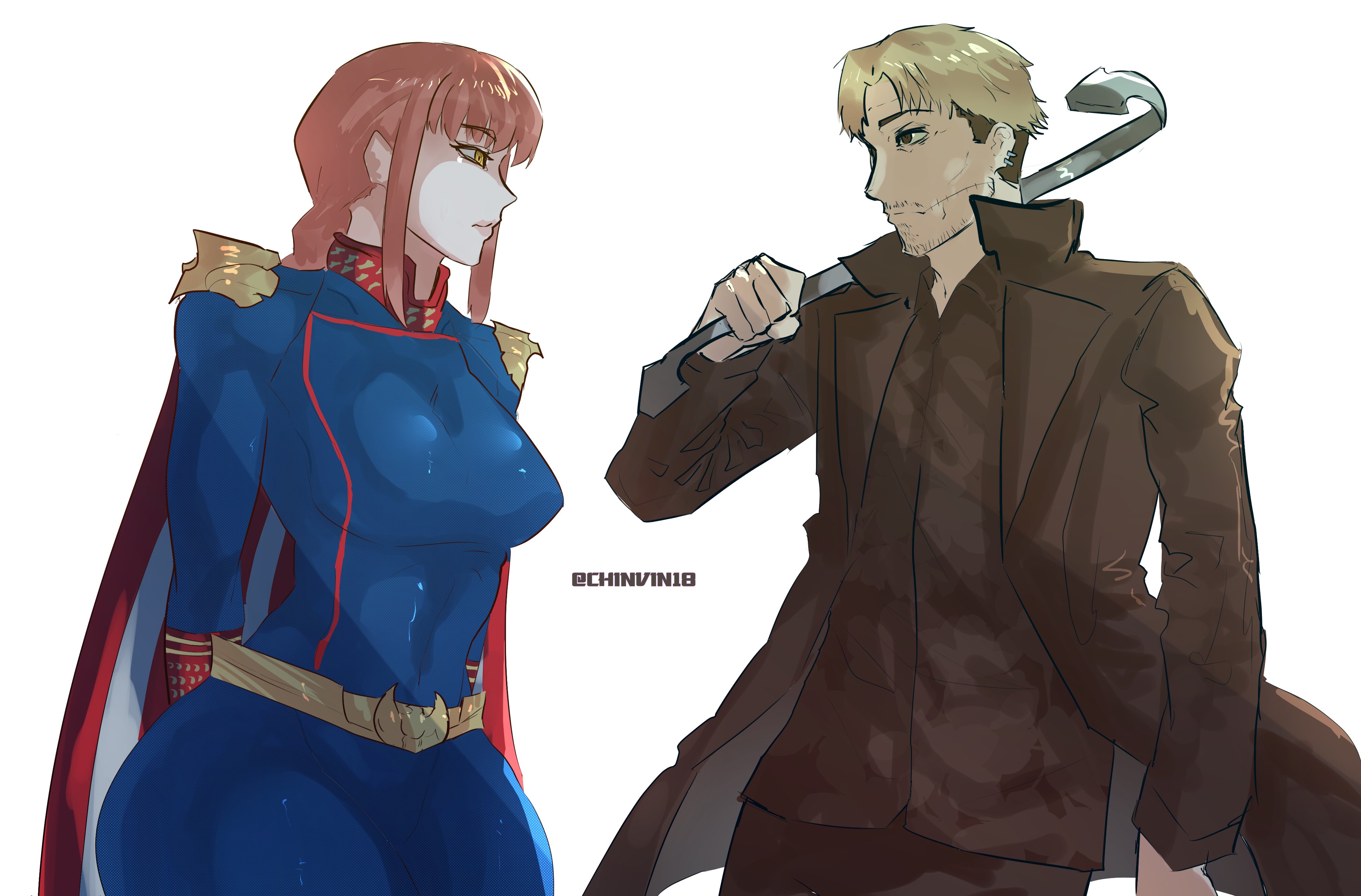 The Big ImageBoard (TBIB) - 1boy 1girl absurdres belt billy butcher ...