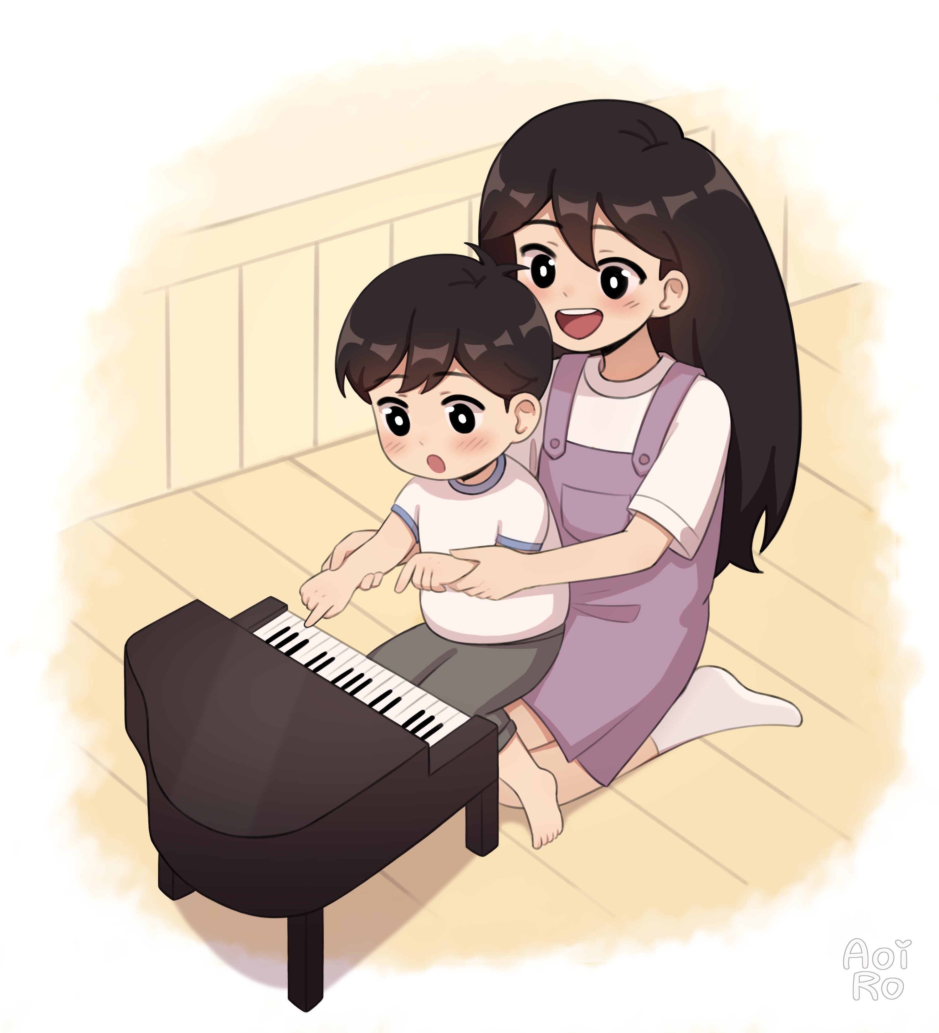 The Big ImageBoard (TBIB) - 1boy 1girl absurdres aged down alternate costume aoiro arts artist ...