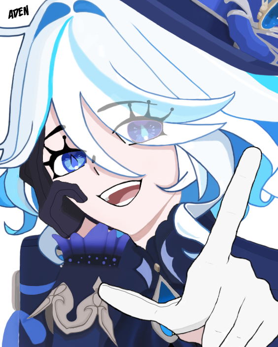 The Big ImageBoard (TBIB) - 1girl aden artist request ascot asymmetrical gloves black ascot blue ...