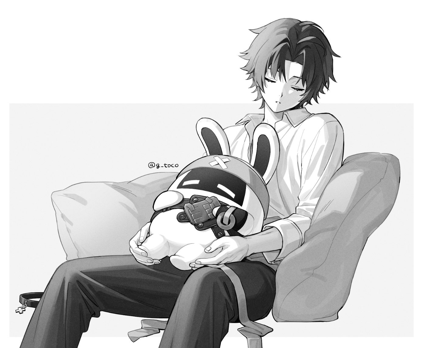 The Big ImageBoard (TBIB) - 1boy asaba harumasa asaba harumasa bangboo bangboo (zenless zone ...