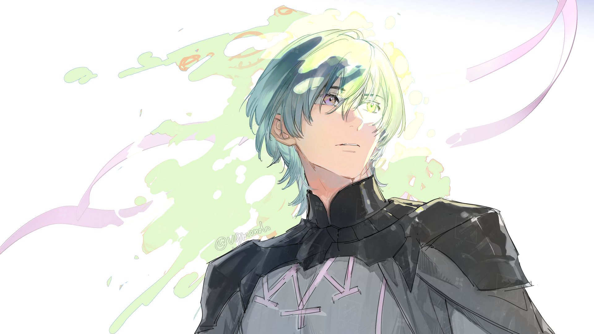 The Big ImageBoard (TBIB) - 1boy armor black armor black shirt blue ...