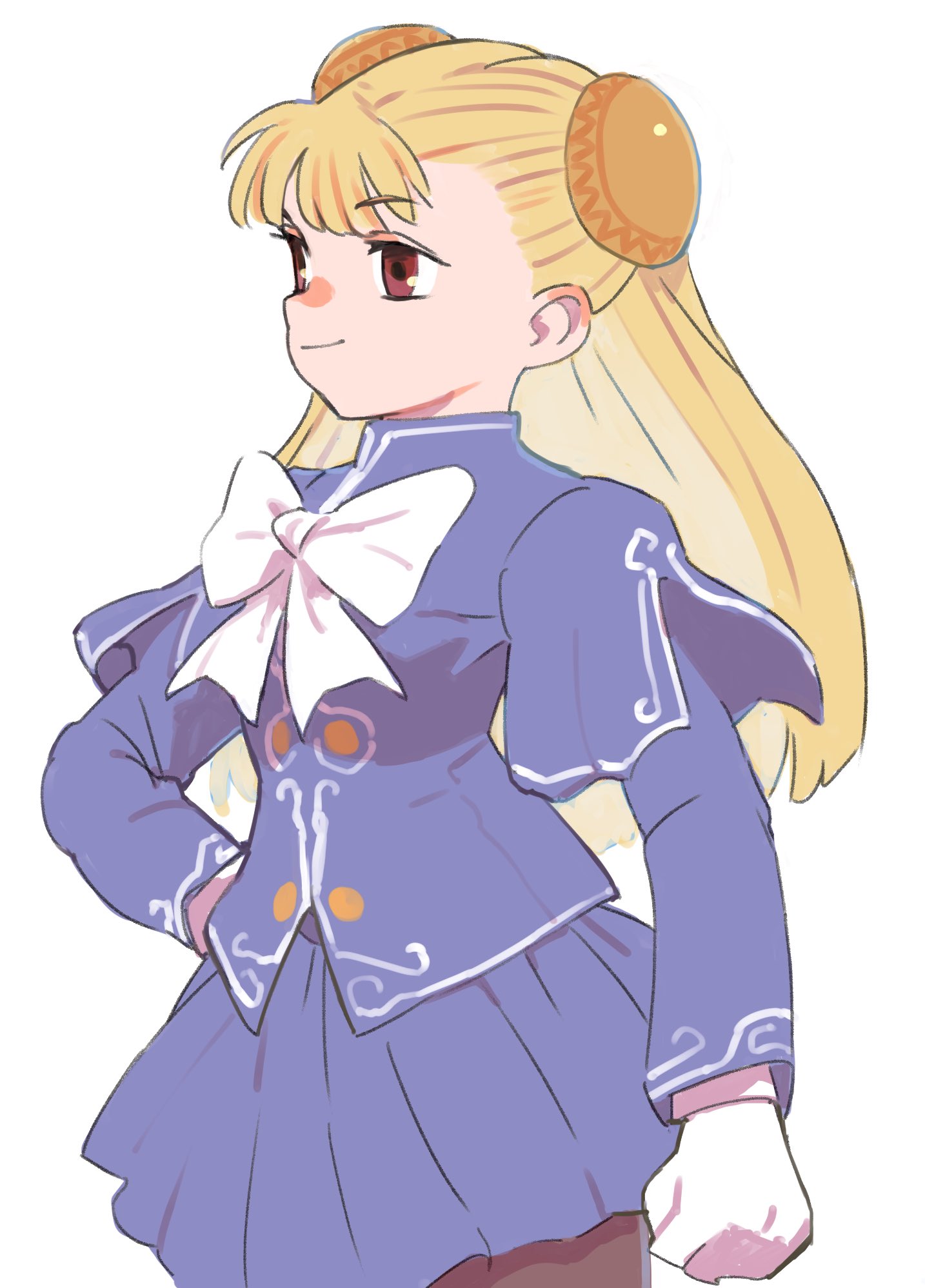 The Big ImageBoard (TBIB) - 1girl black pantyhose blonde hair blue ...