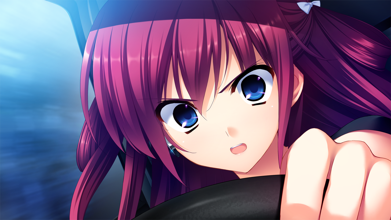 The Big ImageBoard (TBIB) - 1girl blue eyes bow car interior driving ...