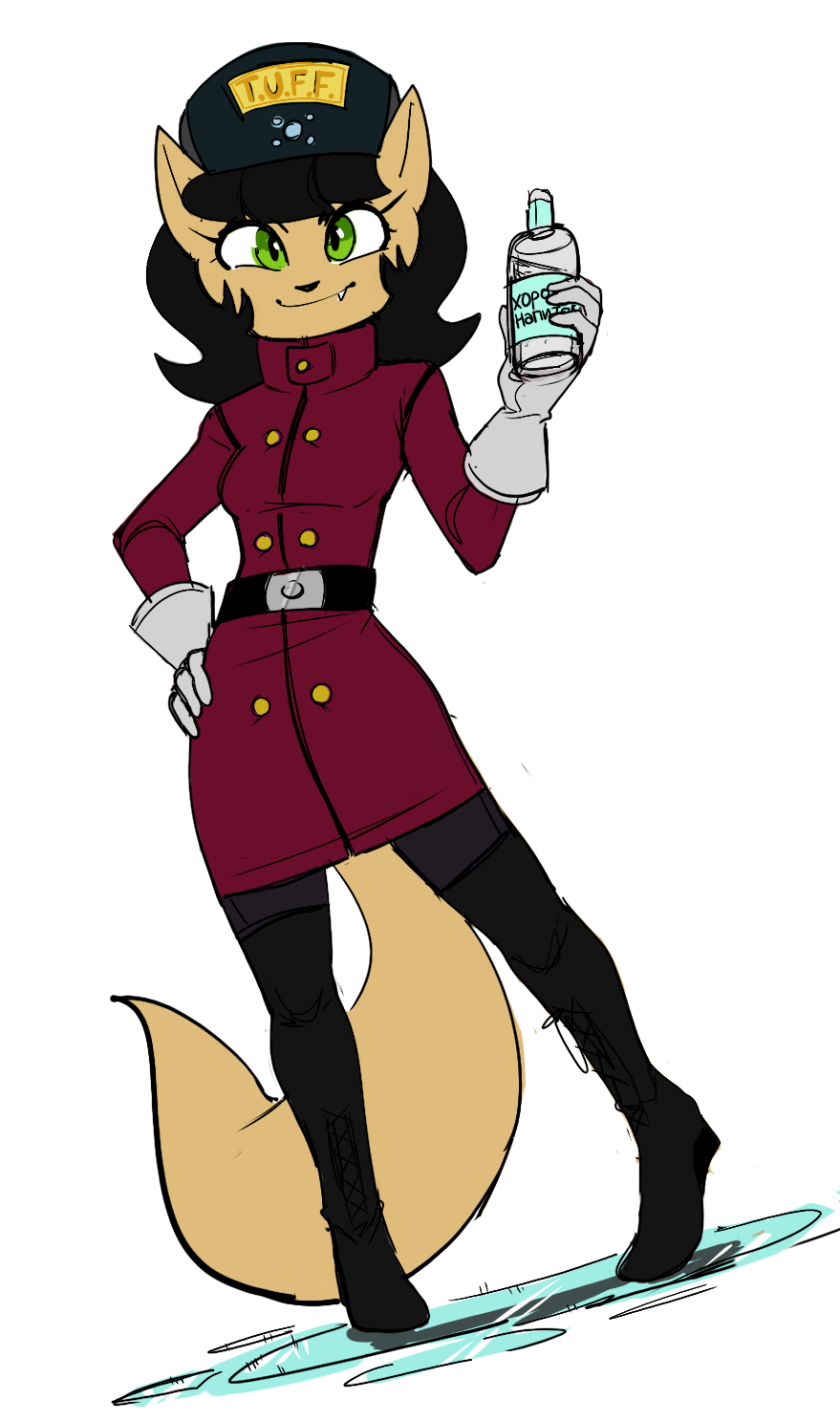 The Big ImageBoard (TBIB) - alcohol anthro beverage boots clothed clothing cute fangs dbaru ...