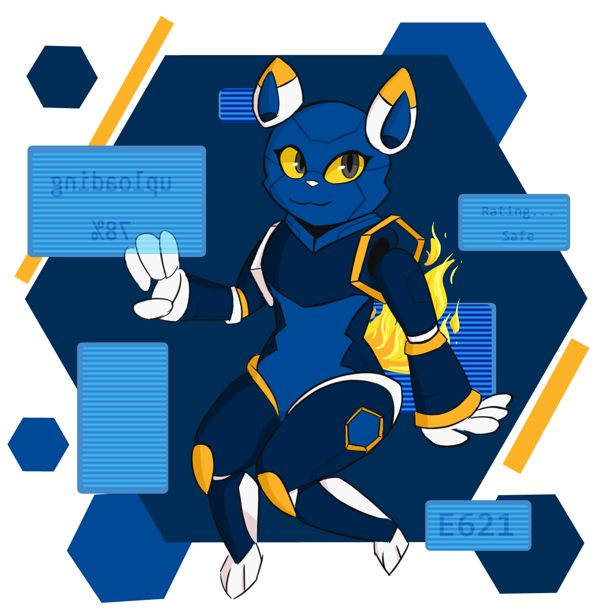 The Big ImageBoard (TBIB) - 1:1 alpha channel ambiguous gender android anthro ayetae-plum blue ...