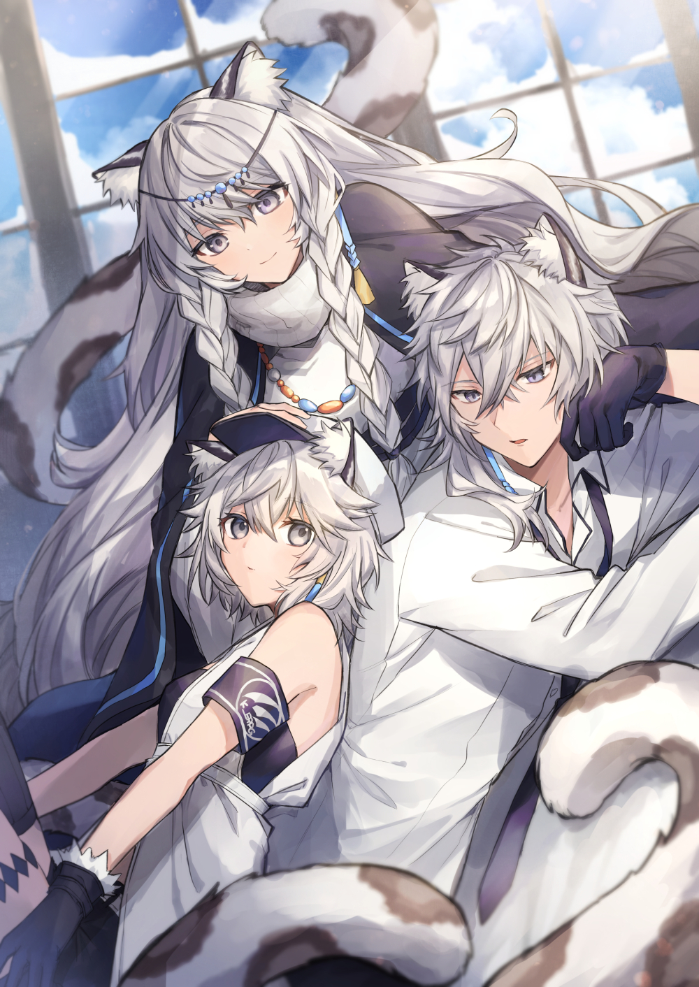 The Big ImageBoard (TBIB) - .com (cu 105) 1boy 2girls animal ear fluff ...