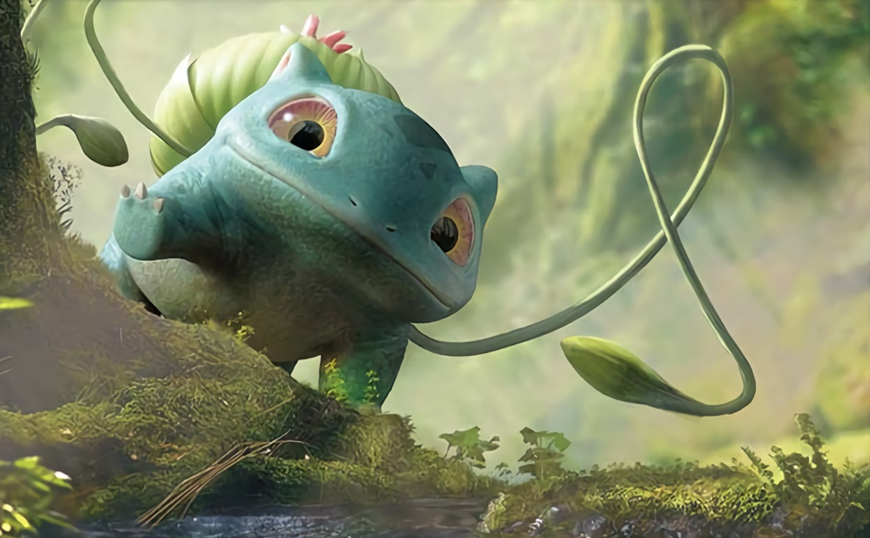 The Big ImageBoard (TBIB) - 3d brown eyes bulbasaur claws closed mouth ...