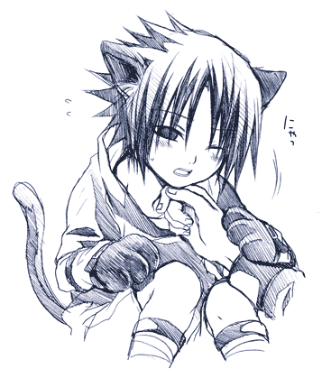 The Big ImageBoard (TBIB) - animal ears blush cat cat ears cat tail ...