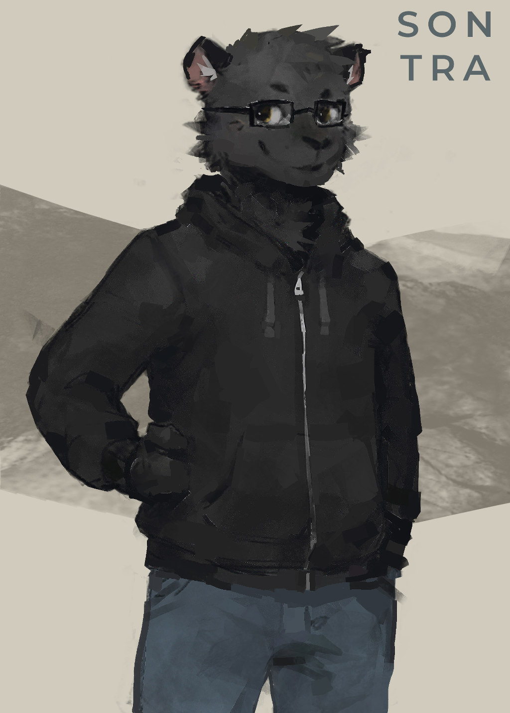 The Big ImageBoard (TBIB) - anthro artist name black body black clothing black fur blackfurball ...