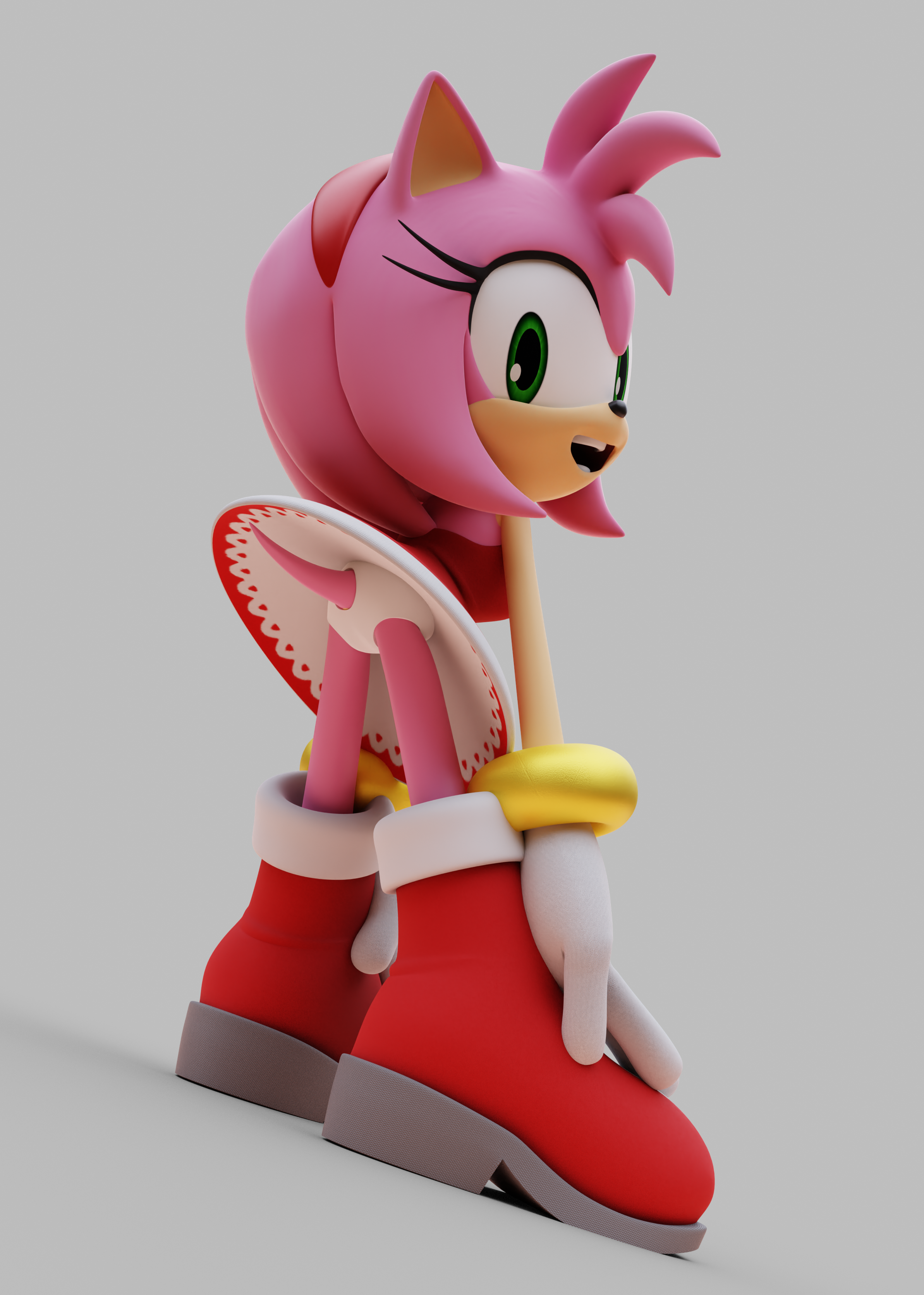 The Big ImageBoard (TBIB) - 3d (artwork) absurd res amy rose anthro butt clothing digital media ...