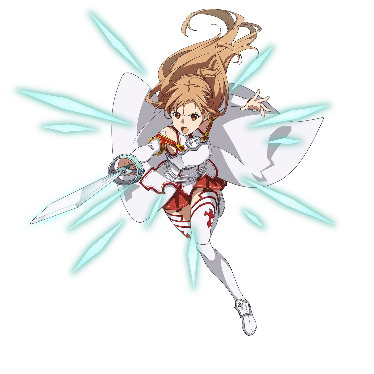 The Big ImageBoard (TBIB) - 1girl asuna (sao) breastplate brown eyes ...