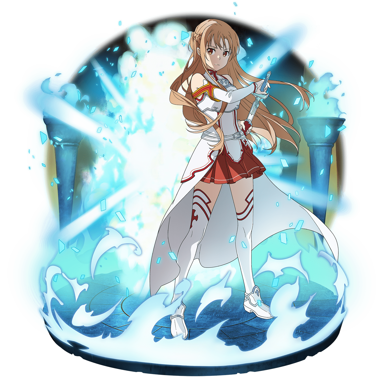 The Big ImageBoard (TBIB) - 1girl armor asuna (sao) braid breastplate ...