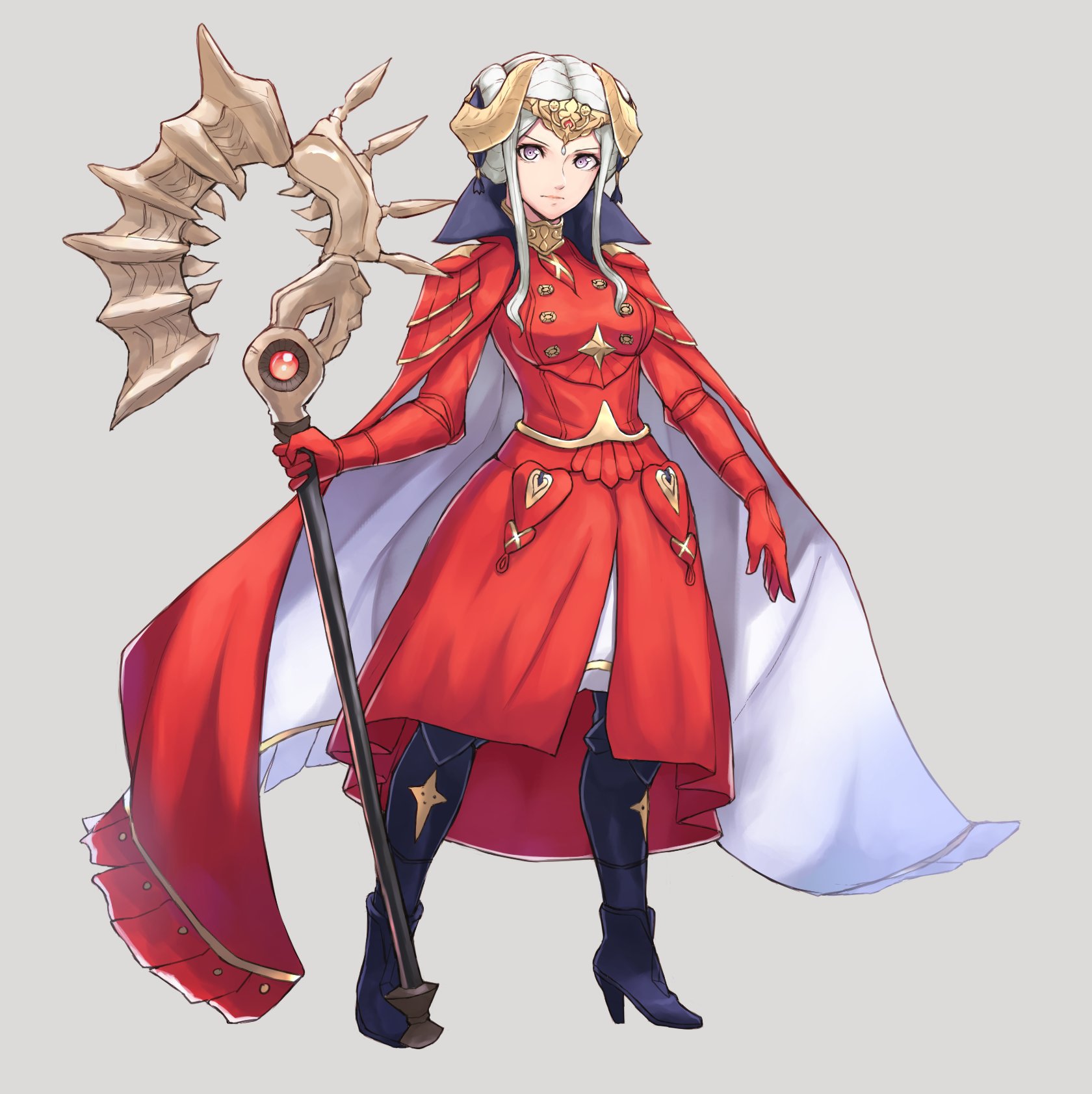 The Big ImageBoard (TBIB) - 1girl axe aymr (fire emblem) cape closed ...
