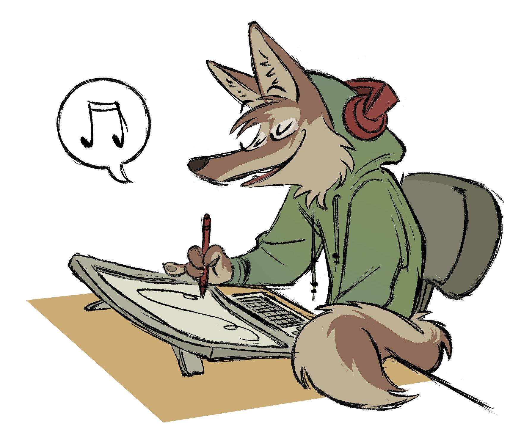 The Big ImageBoard (TBIB) - 2018 anthro biped brown body brown fur brown tail canid canine canis ...