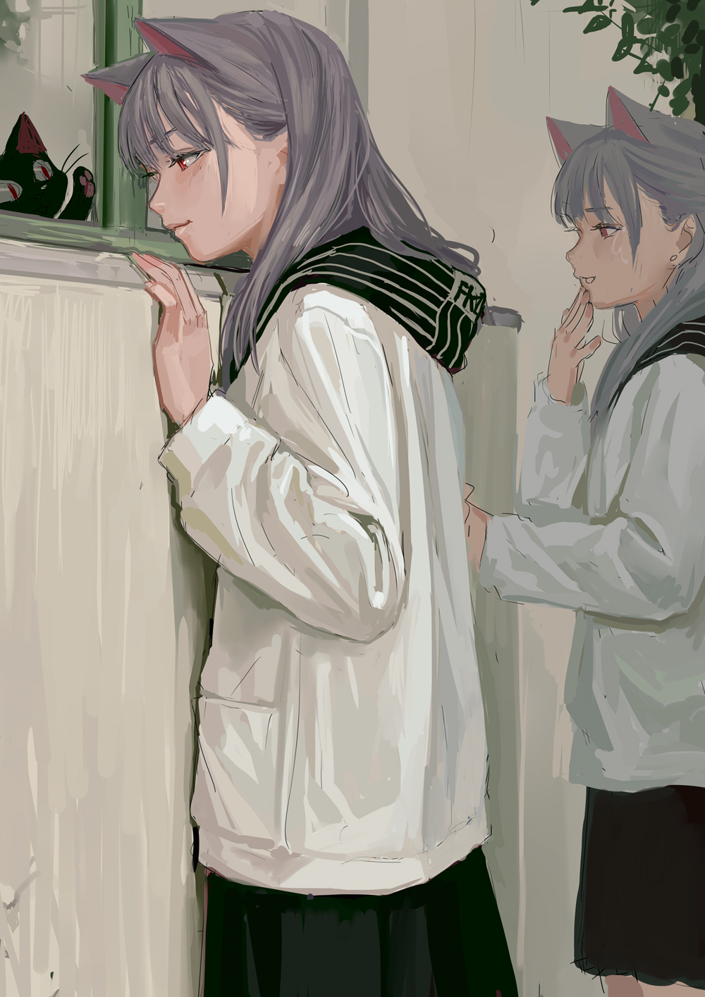 The Big ImageBoard (TBIB) - 2019 ambiguous gender animal humanoid black body blush bottomwear ...