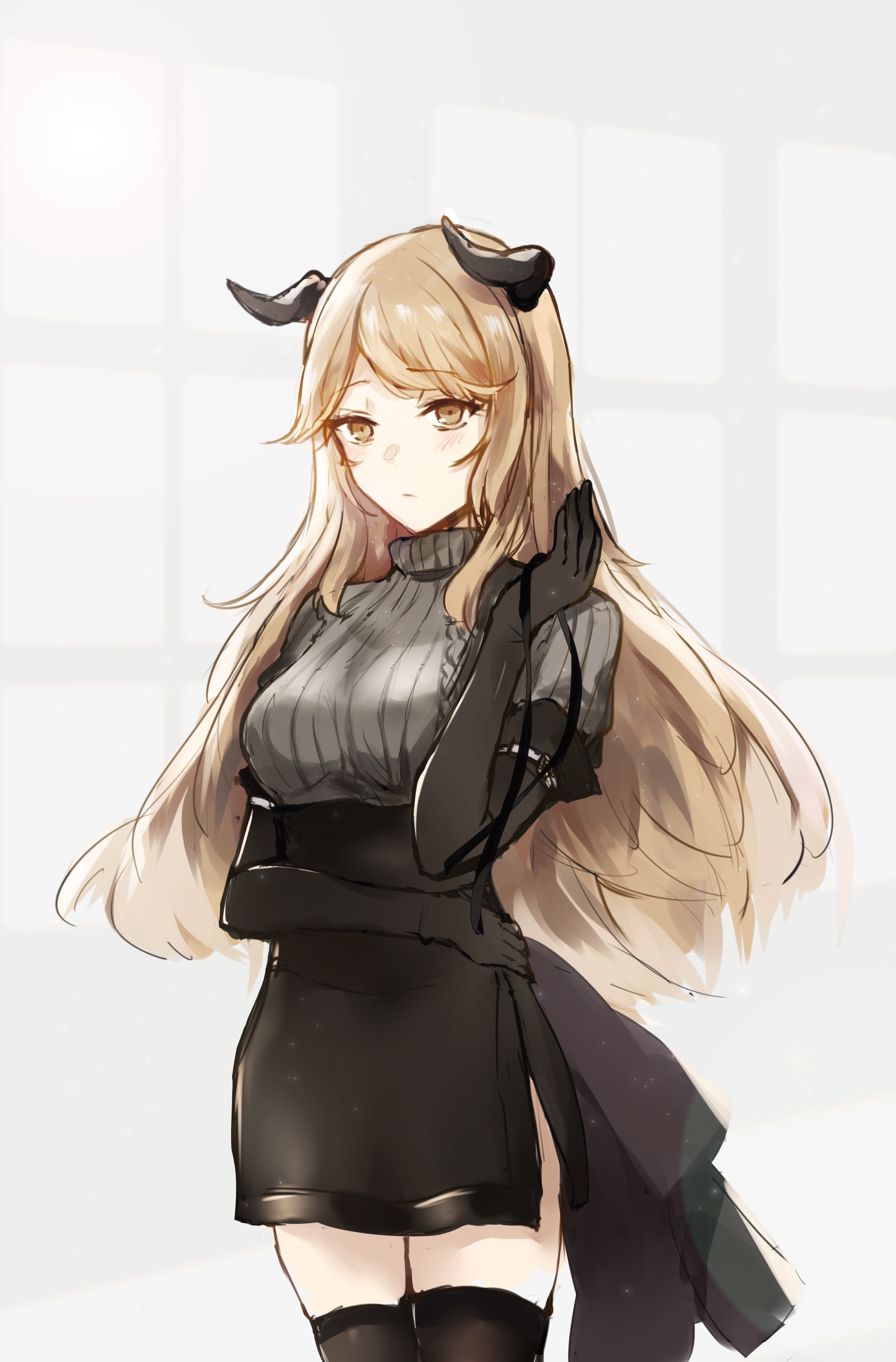 The Big ImageBoard (TBIB) - 1girl absurdres arknights black gloves ...