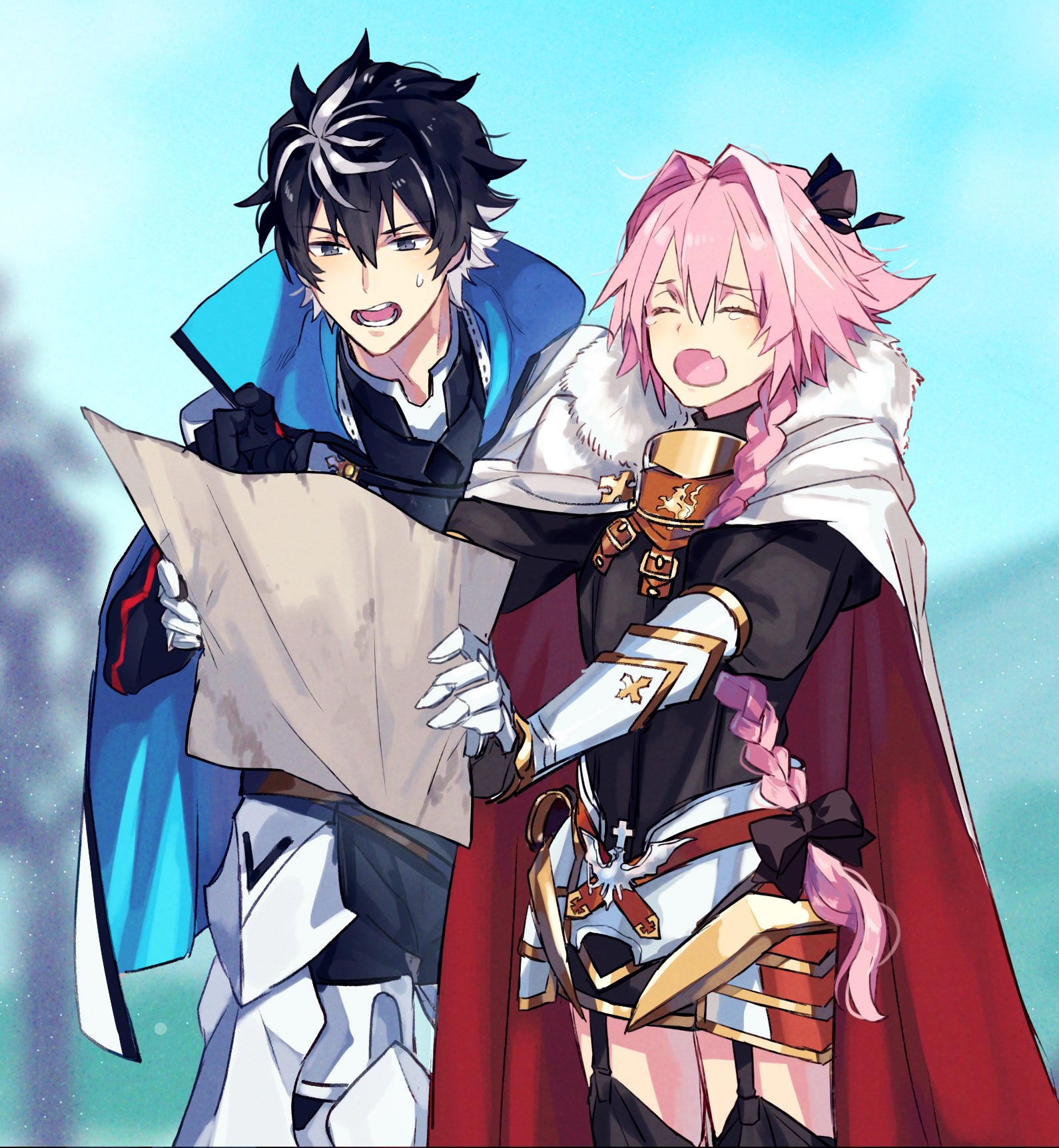 The Big ImageBoard (TBIB) - 2boys armor astolfo (fate) black bow black ...