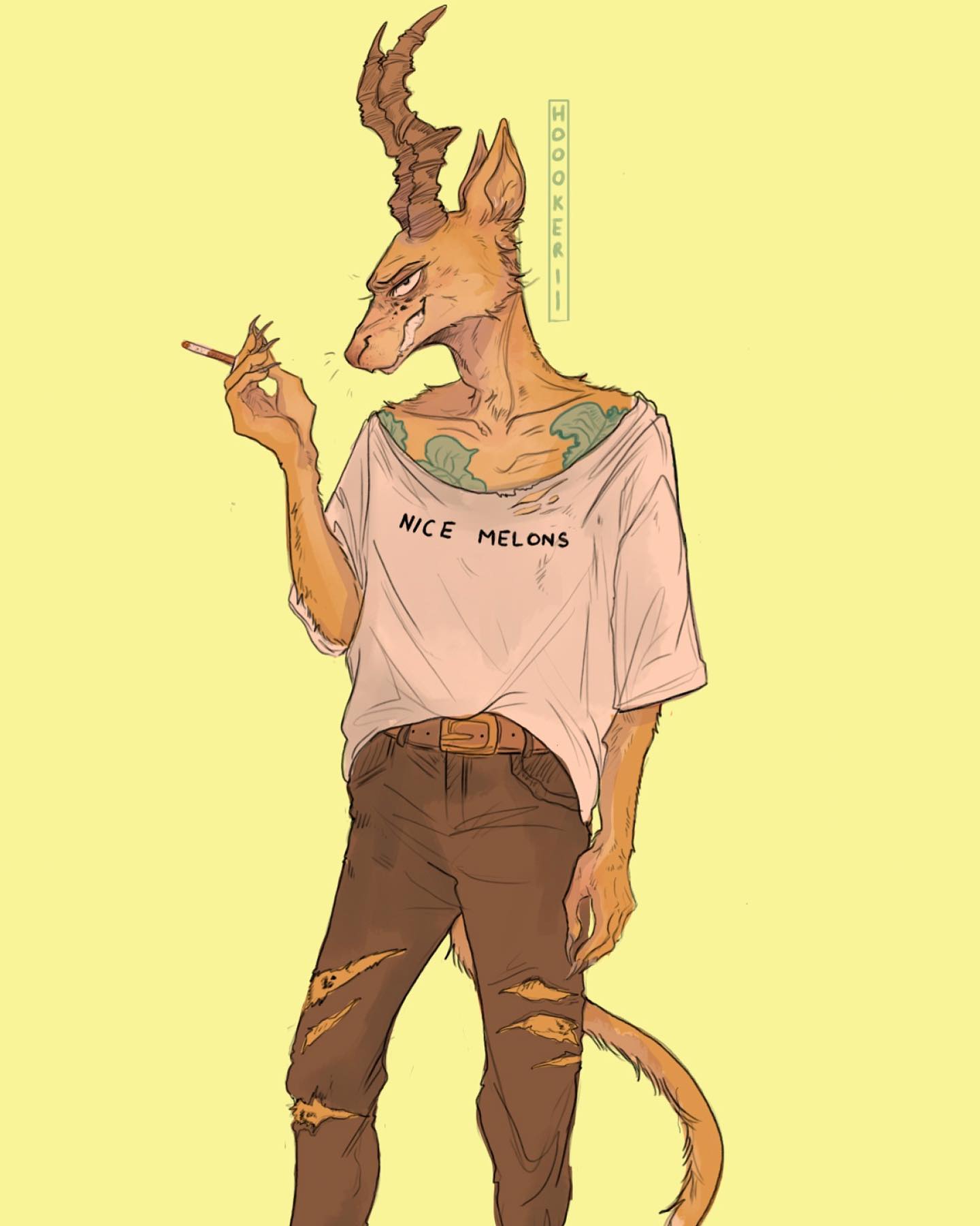 The Big ImageBoard (TBIB) - 2020 4:5 antelope anthro beastars bottomwear bovid clothed clothing ...