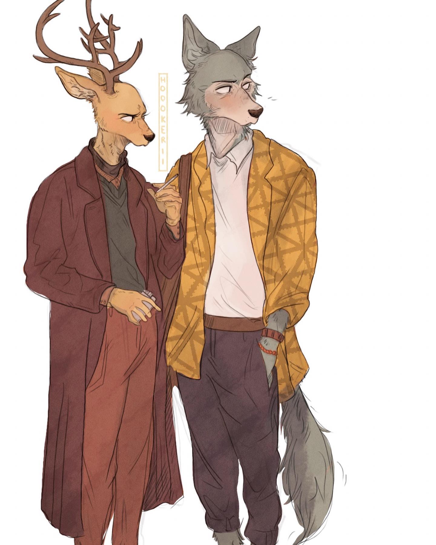 The Big ImageBoard (TBIB) - 2020 4:5 antlers beastars brown body brown fur canid canine canis ...