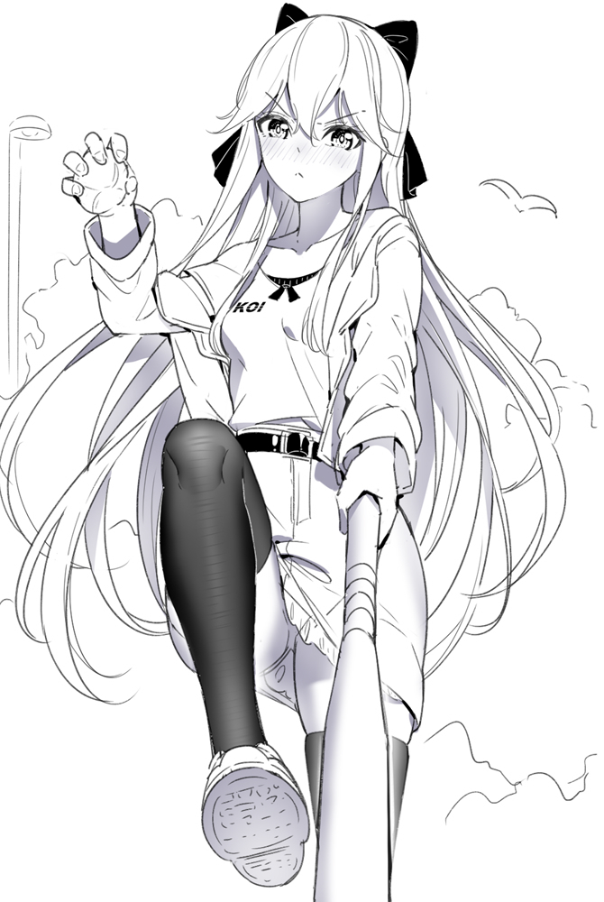 The Big ImageBoard (TBIB) - 1girl >:( ball baseball baseball (object) baseball bat belt blush ...