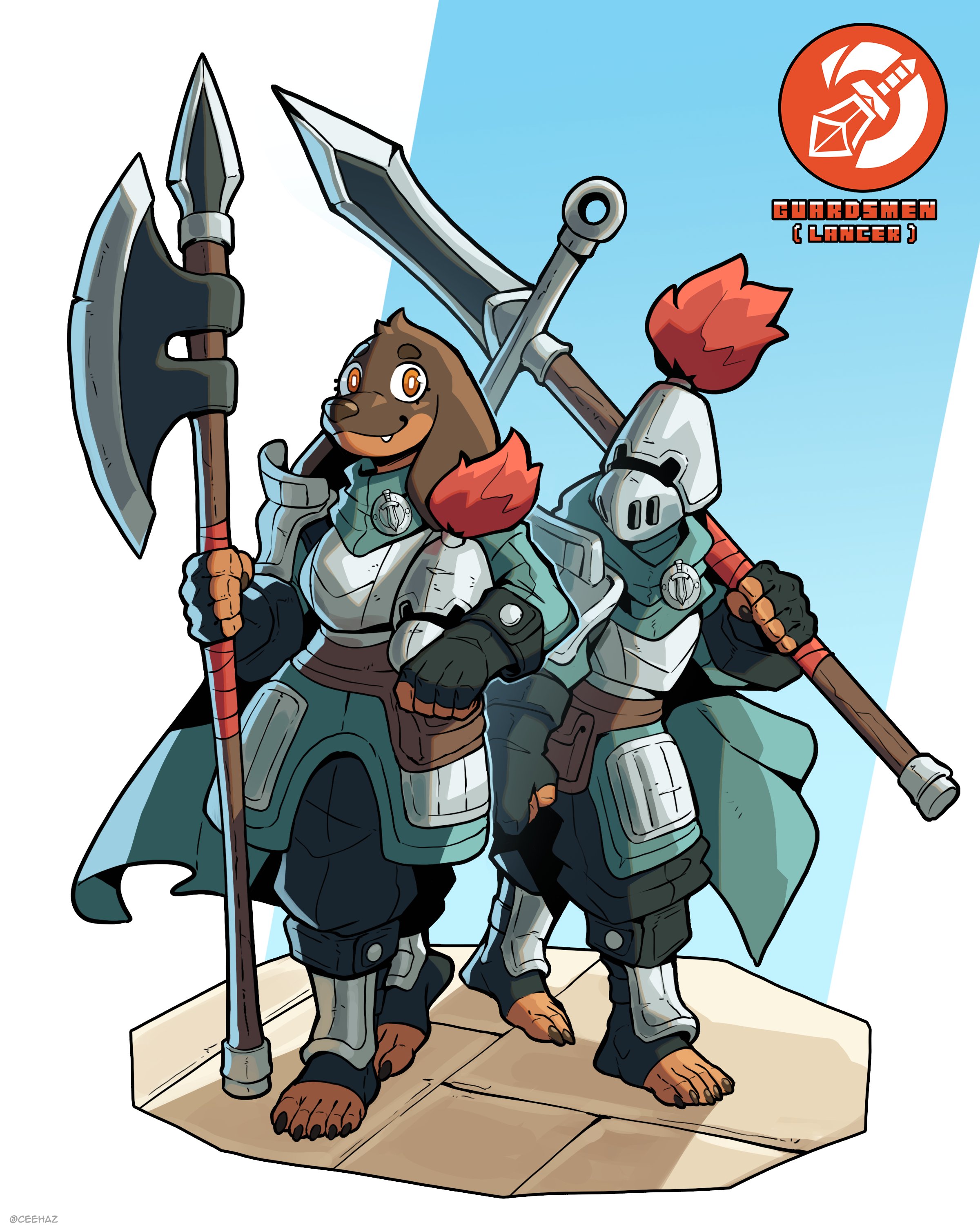 The Big ImageBoard (TBIB) - 2023 absurd res ambiguous gender anthro armor belt pouch breastplate ...