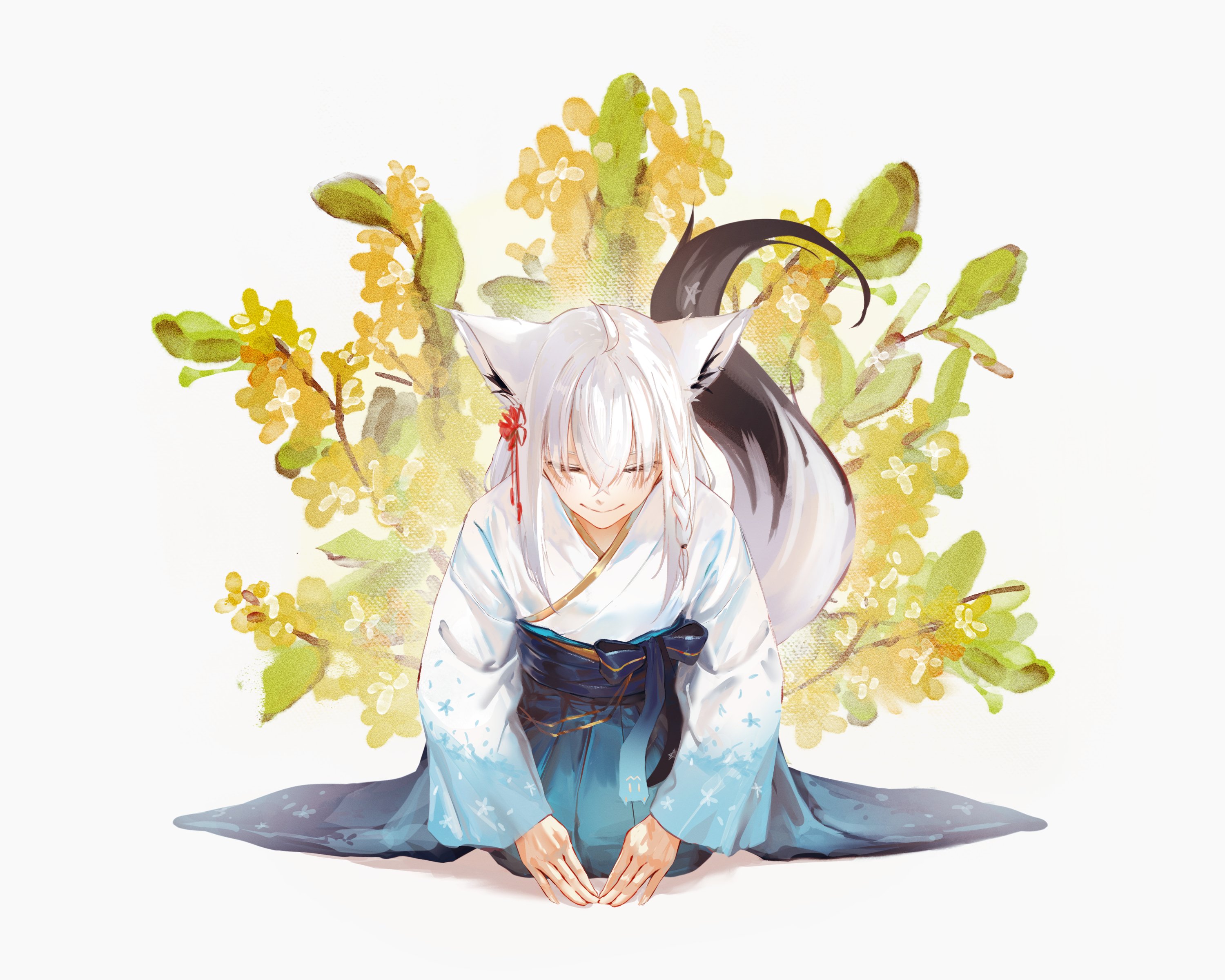 The Big ImageBoard (TBIB) - 1girl absurdres ahoge animal ear fluff ...