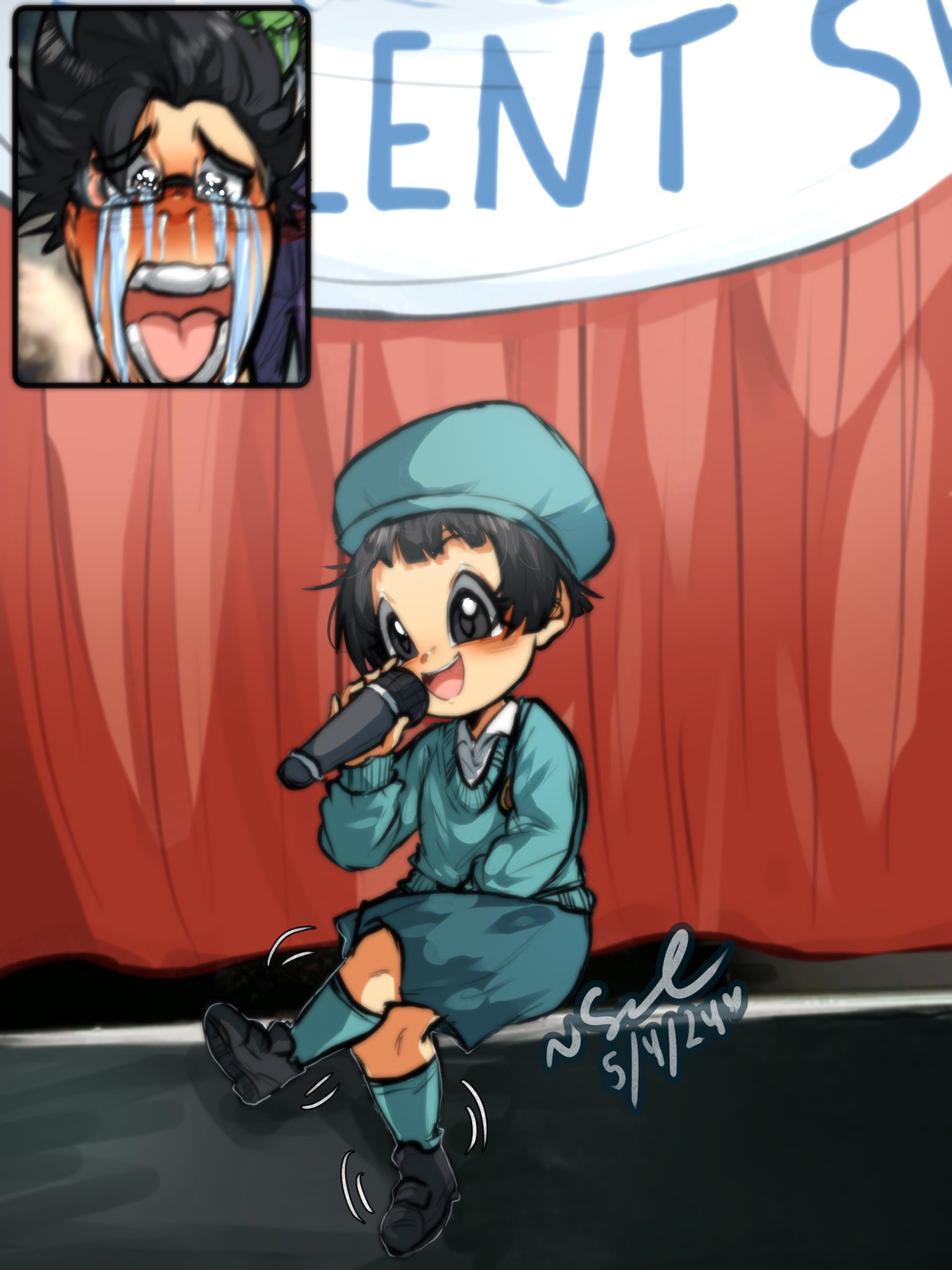 The Big ImageBoard (TBIB) - 1girl 2boys black footwear blush crying ...