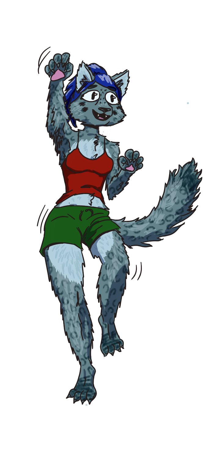 The Big Imageboard Tbib Anthro Blue Hair Causticutie Felid Female