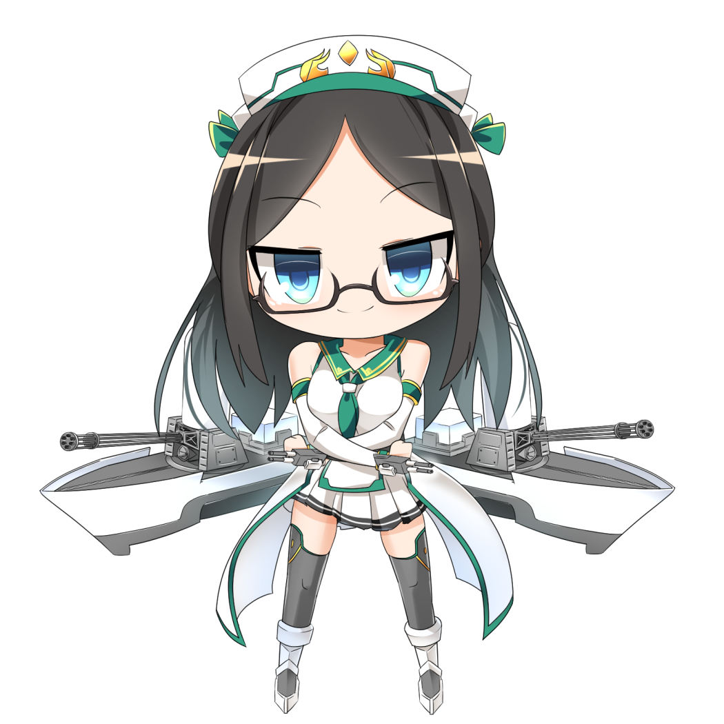 The Big ImageBoard (TBIB) - 1girl black-framed eyewear black thighhighs ...