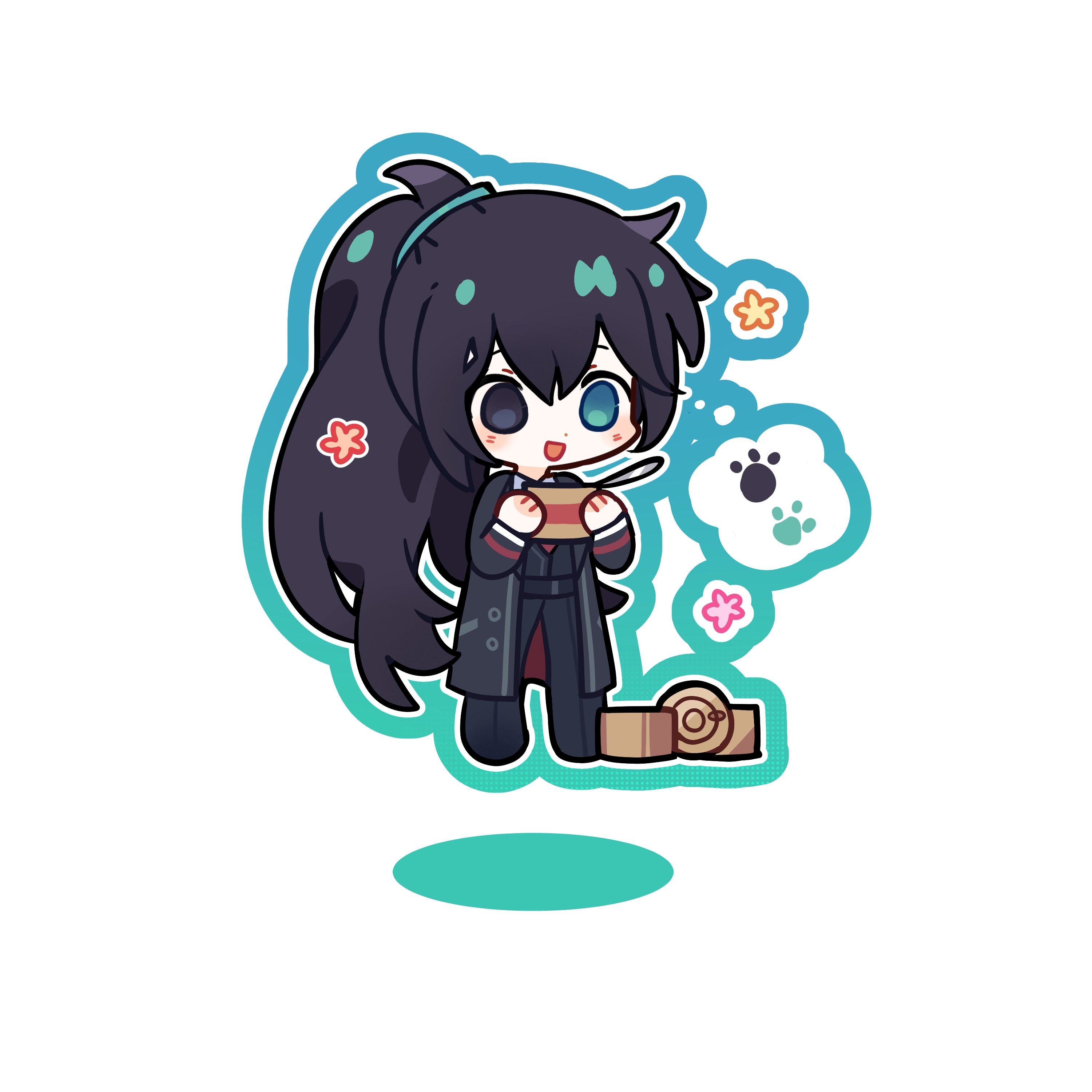 The Big ImageBoard (TBIB) - 1boy absurdres black coat black eyes black ...