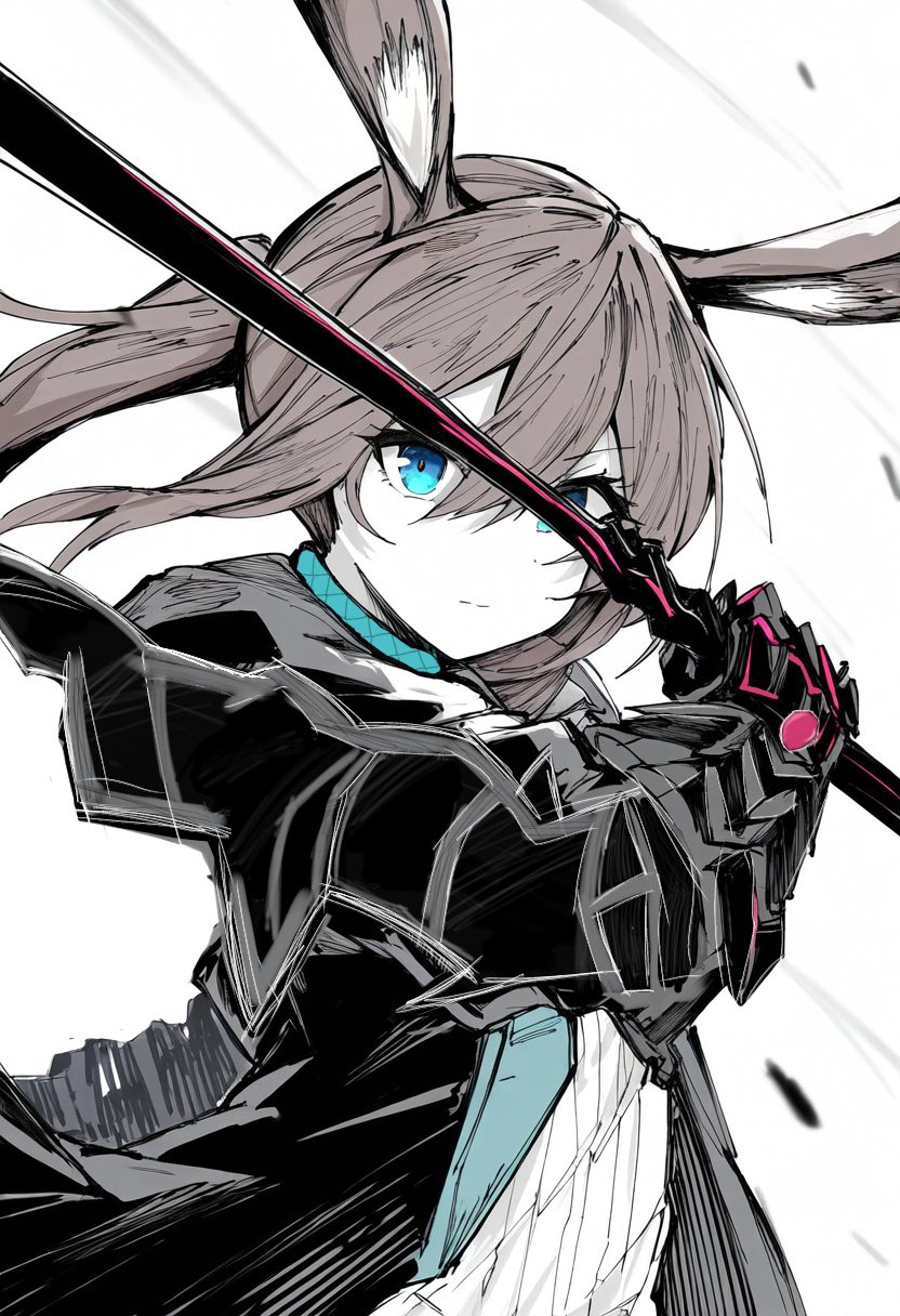 The Big ImageBoard (TBIB) - 1girl amiya (arknights) amiya (guard) (arknights) animal ears ...