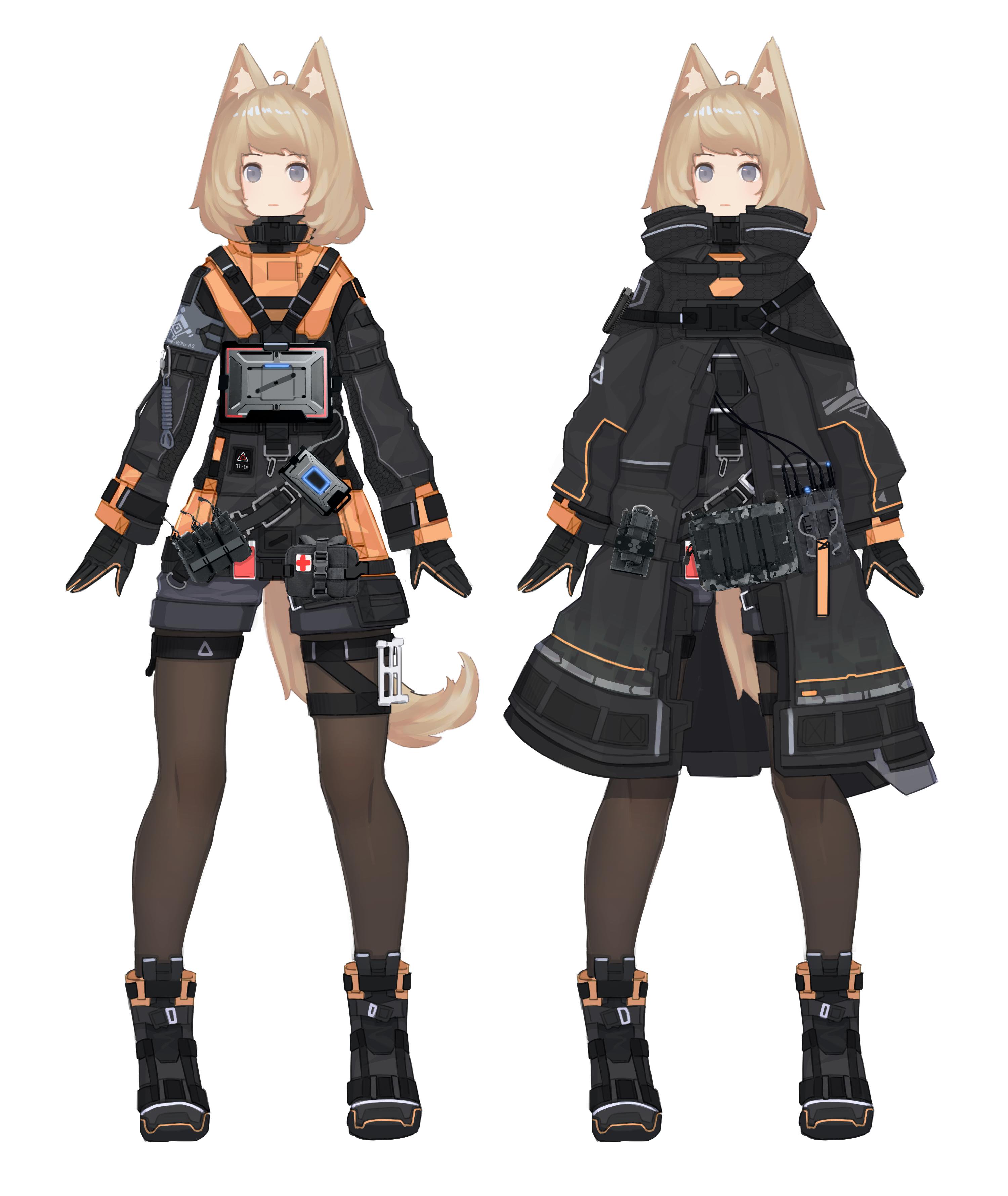 The Big ImageBoard (TBIB) - 1girl absurdres ahoge animal ear fluff animal ears belt belt buckle ...