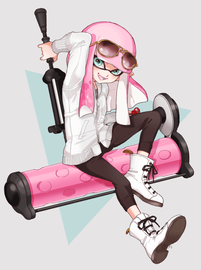 The Big ImageBoard (TBIB) - 1girl aqua eyes arm up bangs black legwear ...