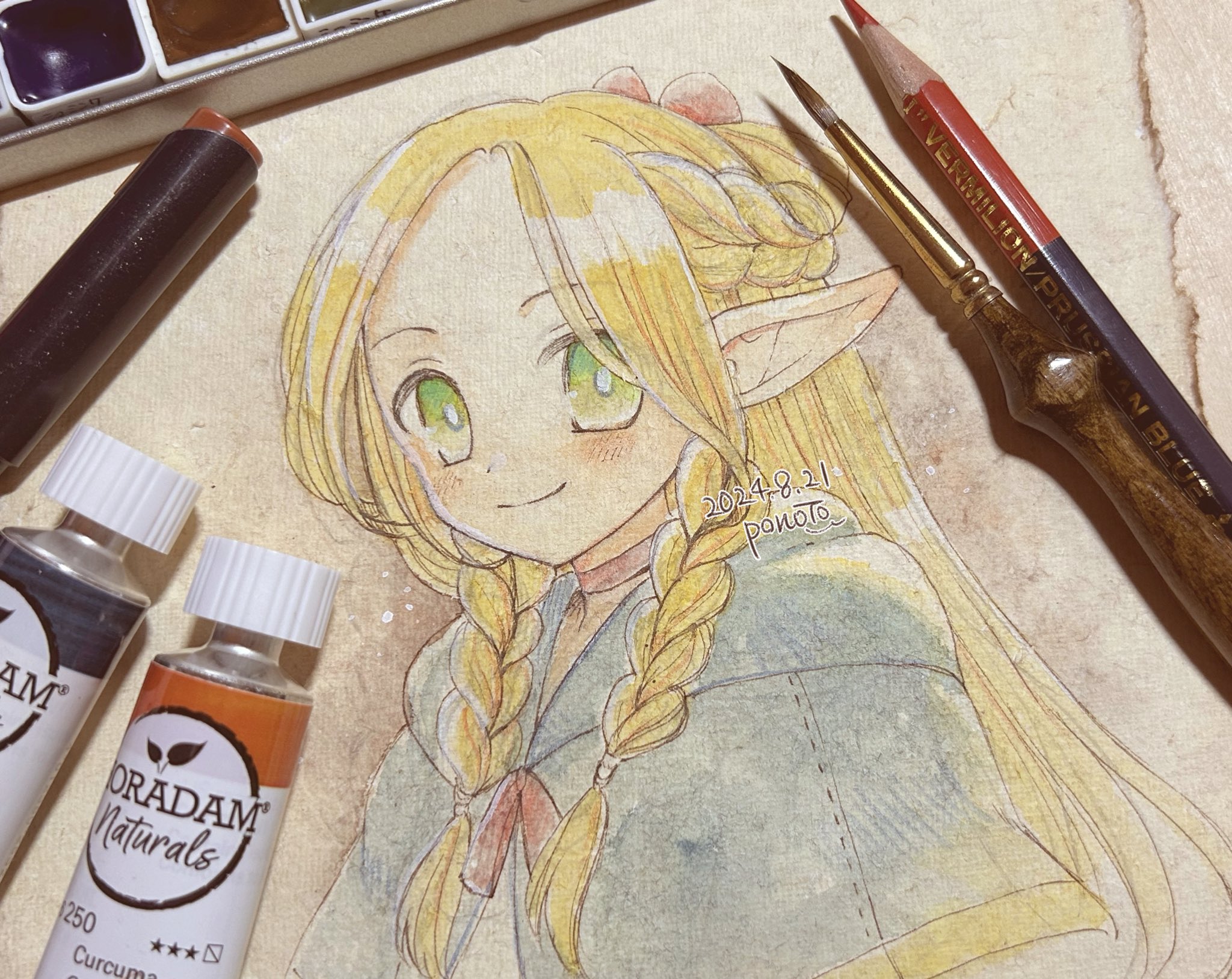 The Big ImageBoard (TBIB) - 1girl art tools in frame artist name blonde ...