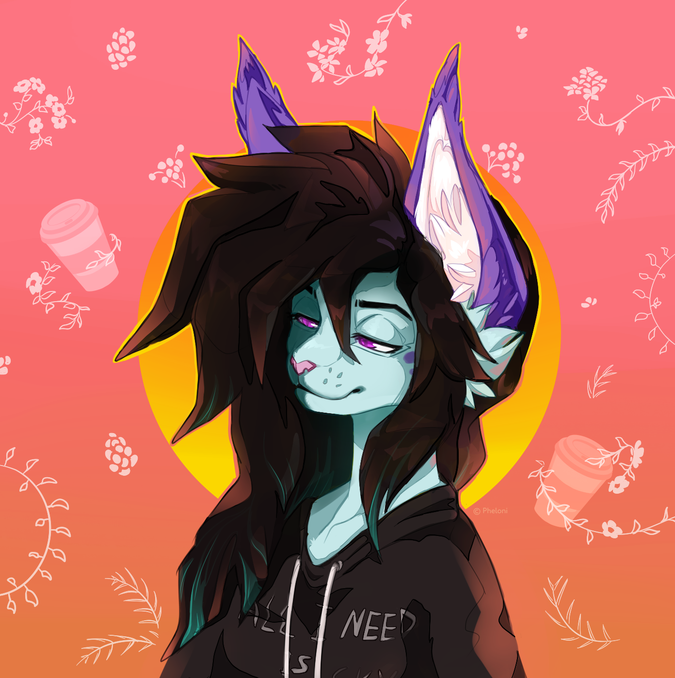 The Big ImageBoard (TBIB) - 2019 anthro black clothing black hair black hoodie black topwear ...