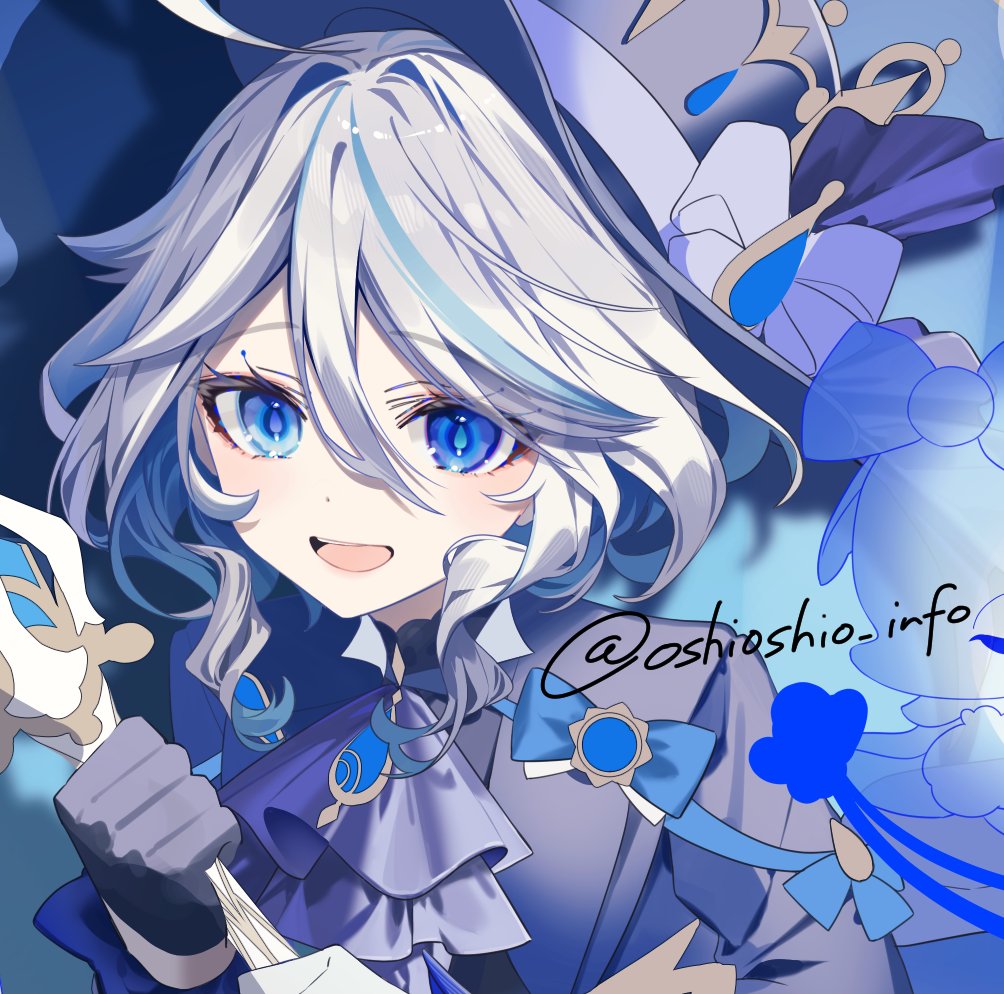 The Big ImageBoard (TBIB) - 1girl ahoge ascot asymmetrical gloves black gloves blue ascot blue ...