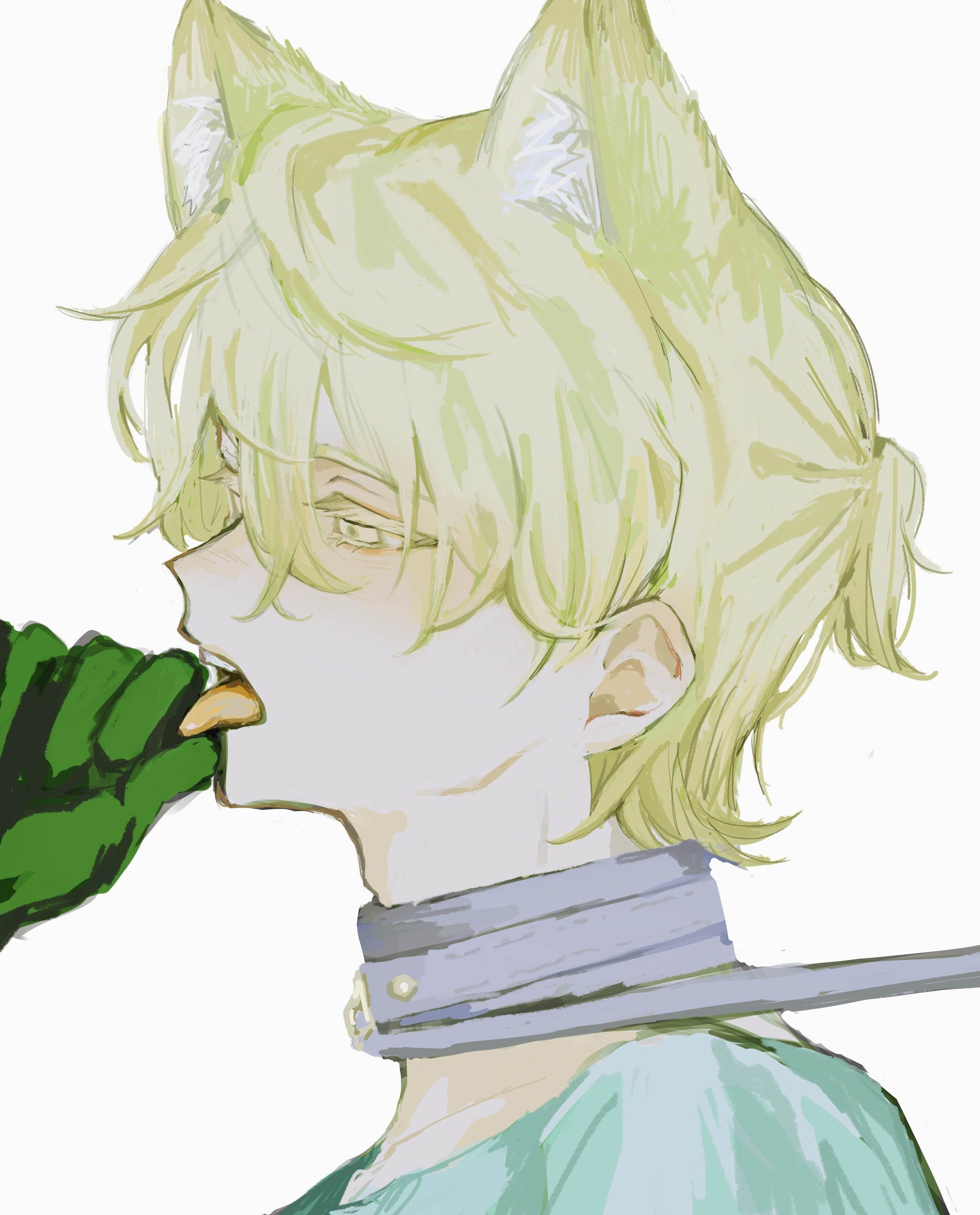 The Big ImageBoard (TBIB) - 1boy a wrx444444 absurdres alien stage blonde hair blue shirt collar ...