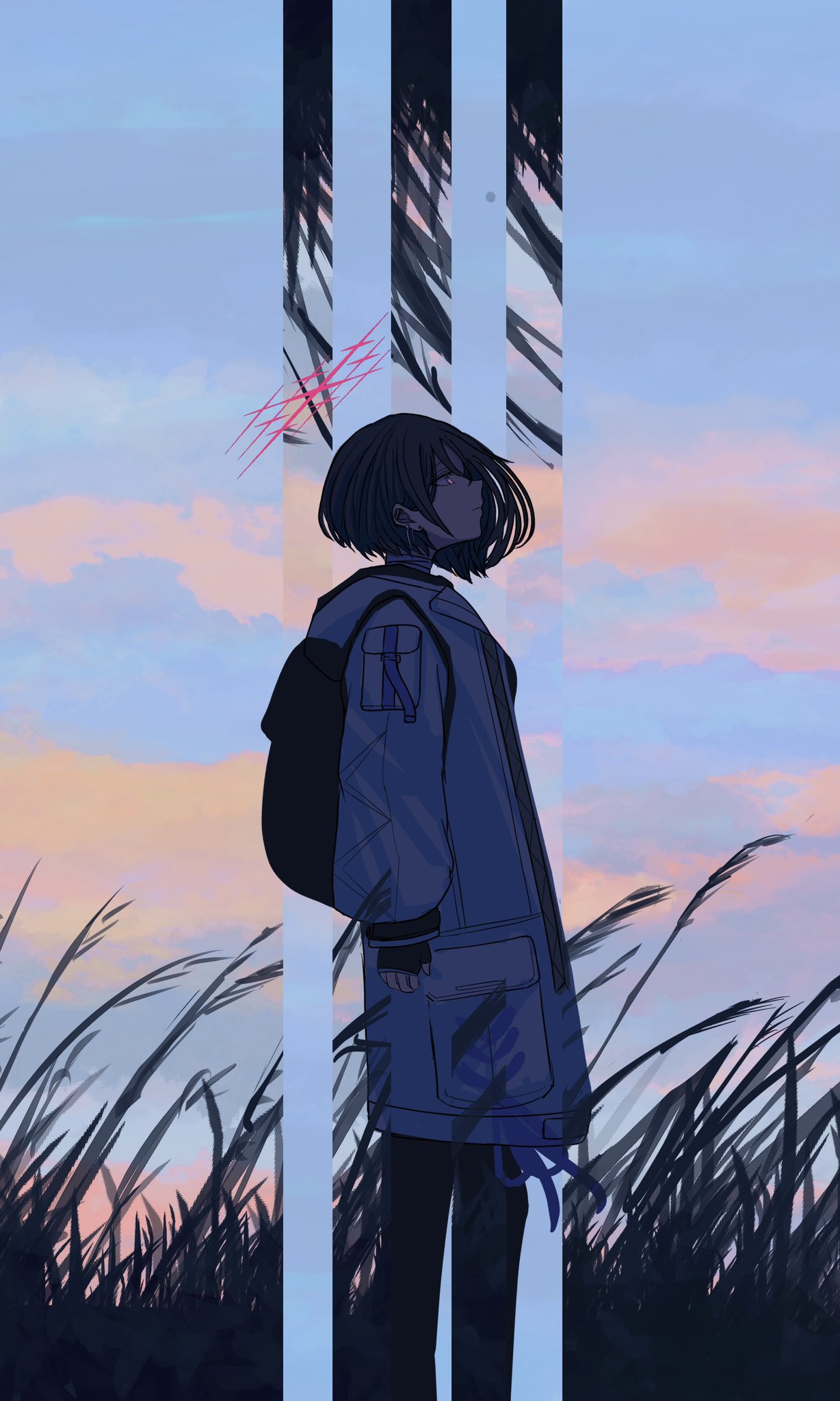 The Big Imageboard Tbib 1girl Aka Afl O Backpack Bag Bandaged Neck