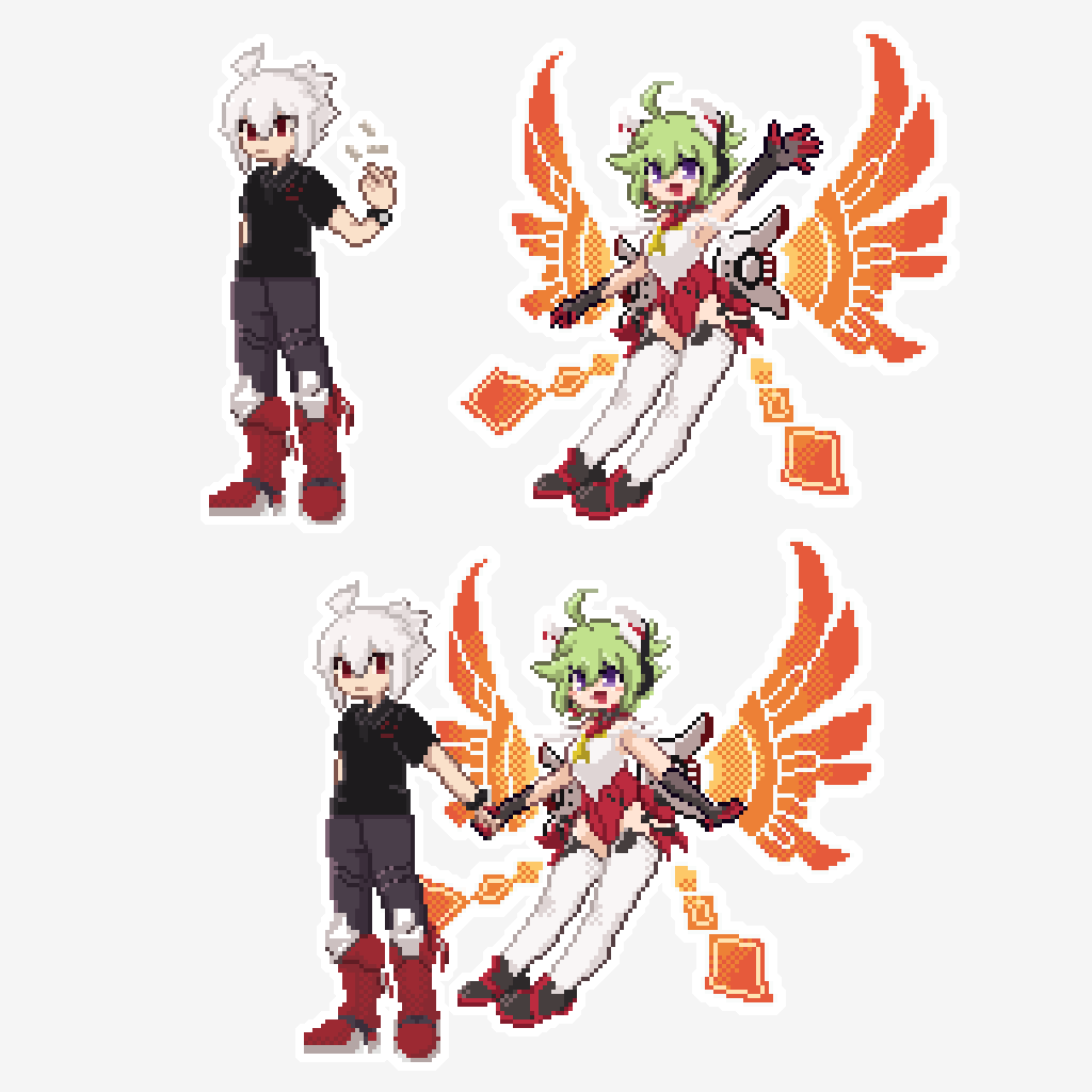 The Big ImageBoard (TBIB) - 1boy 1girl acura (gunvolt) ahoge alternate ...