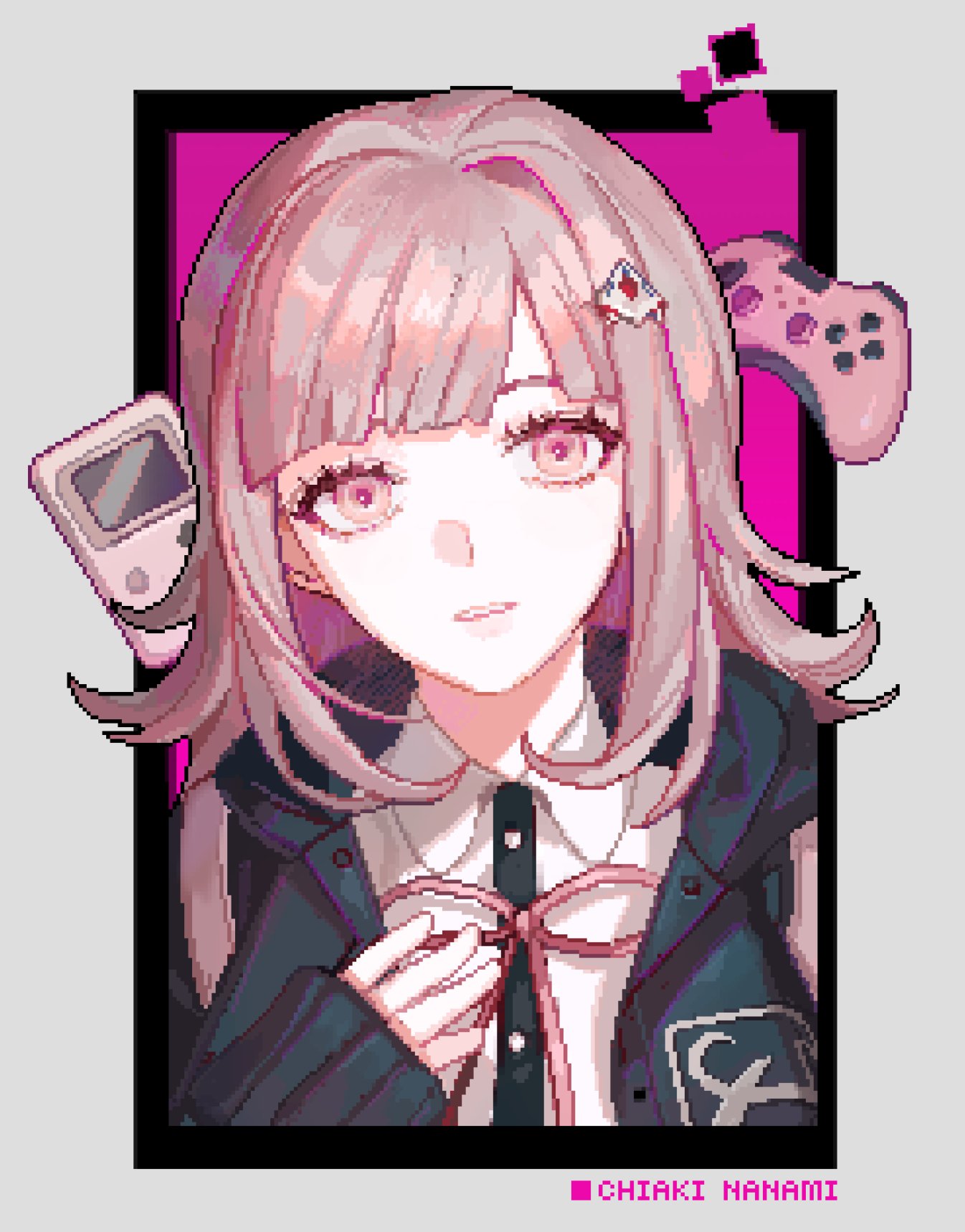 The Big ImageBoard (TBIB) - 1girl brown hair controller danganronpa (series) danganronpa 2 ...