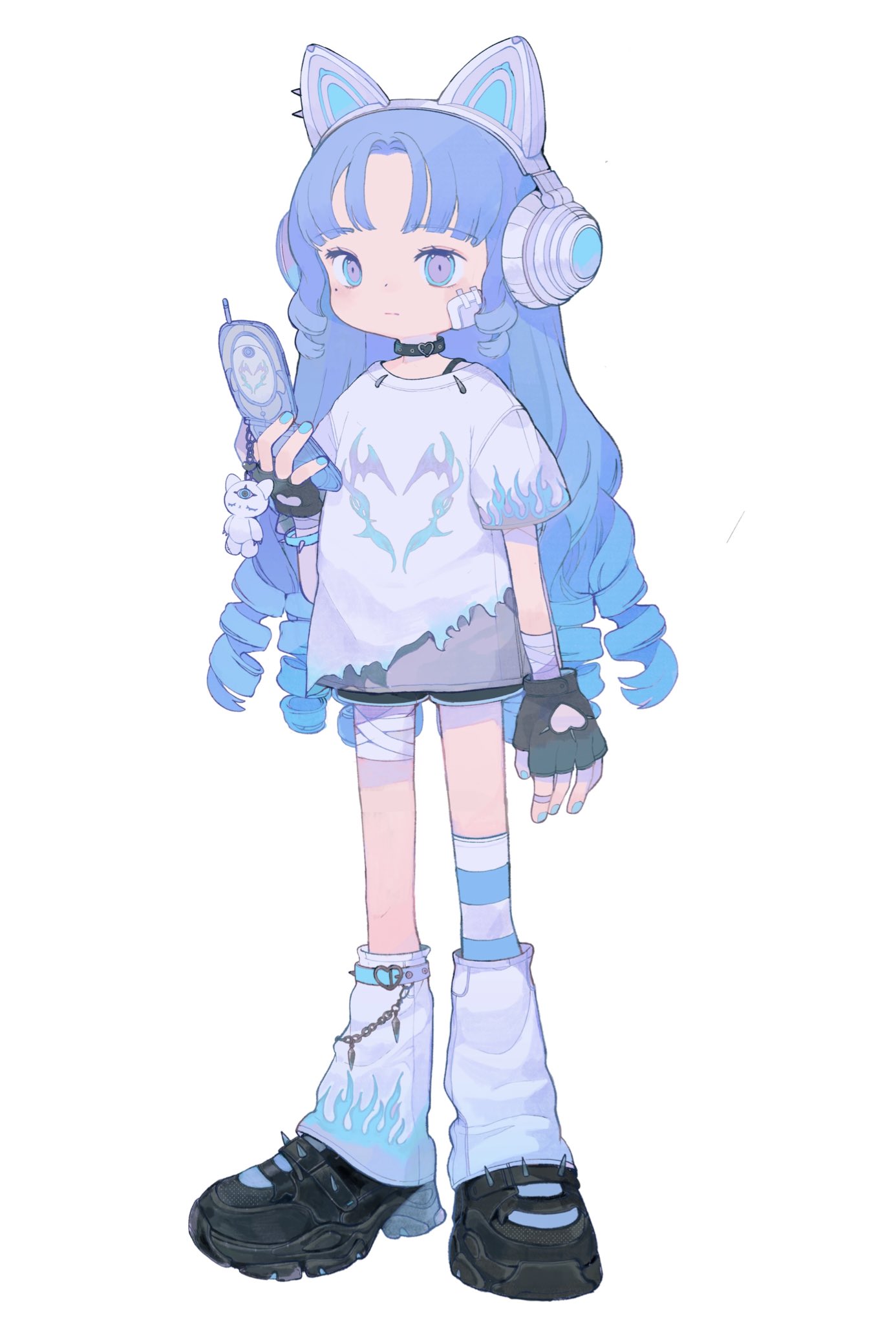 The Big ImageBoard (TBIB) - animal ear headphones animal ears bandage on face bandaged arm ...