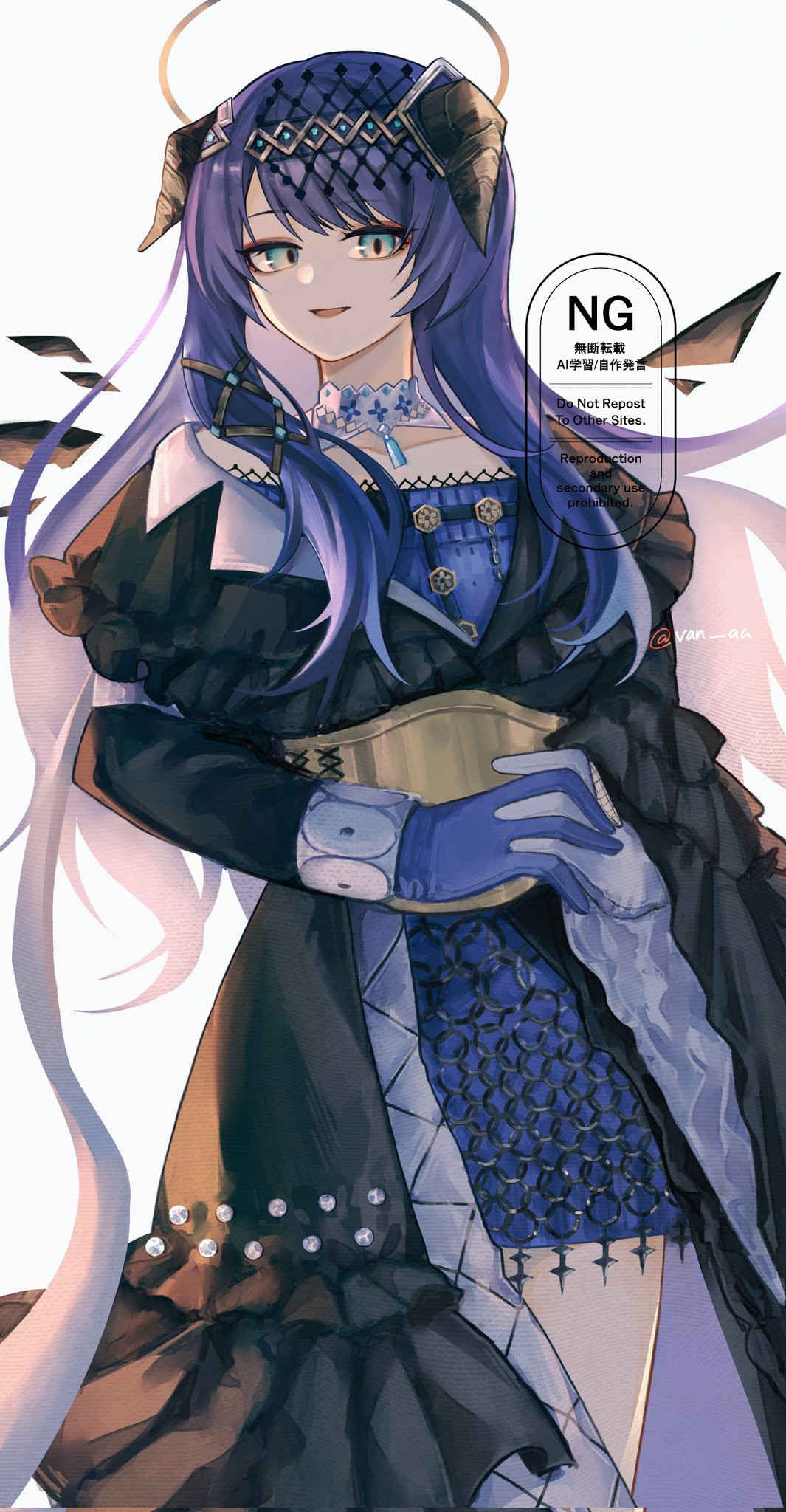 The Big ImageBoard (TBIB) - 1girl ambience synesthesia aqua eyes arknights asymmetrical gloves ...