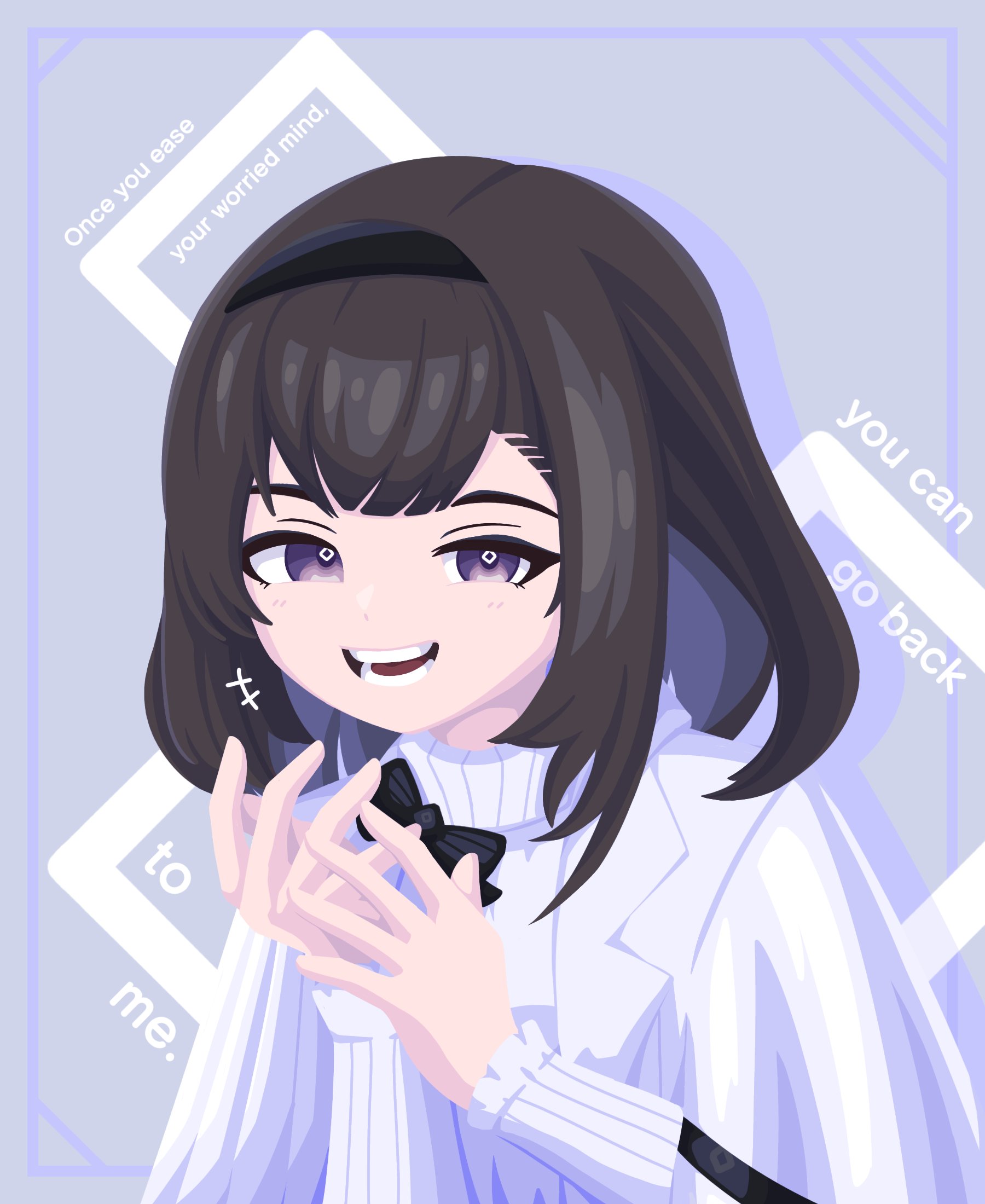 The Big ImageBoard (TBIB) - +++ 1girl arknights black bow black hairband bow brown hair coat ...