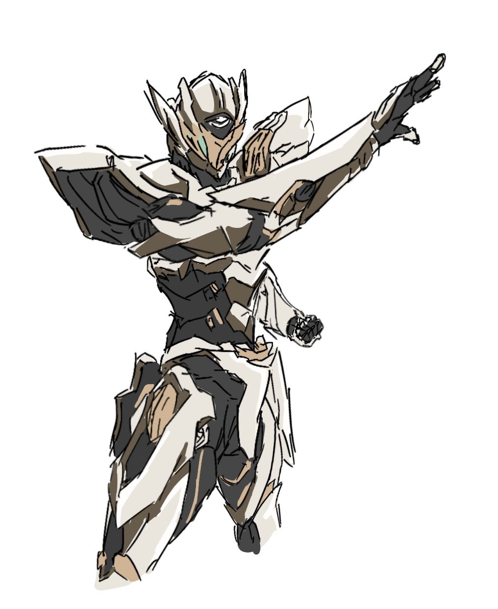 The Big ImageBoard (TBIB) - 1other ambiguous gender arm up armor armored gloves clenched hand ...