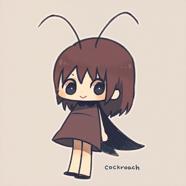 The Big Imageboard Tbib 1girl Antennae Ayu Mog Bangs Black