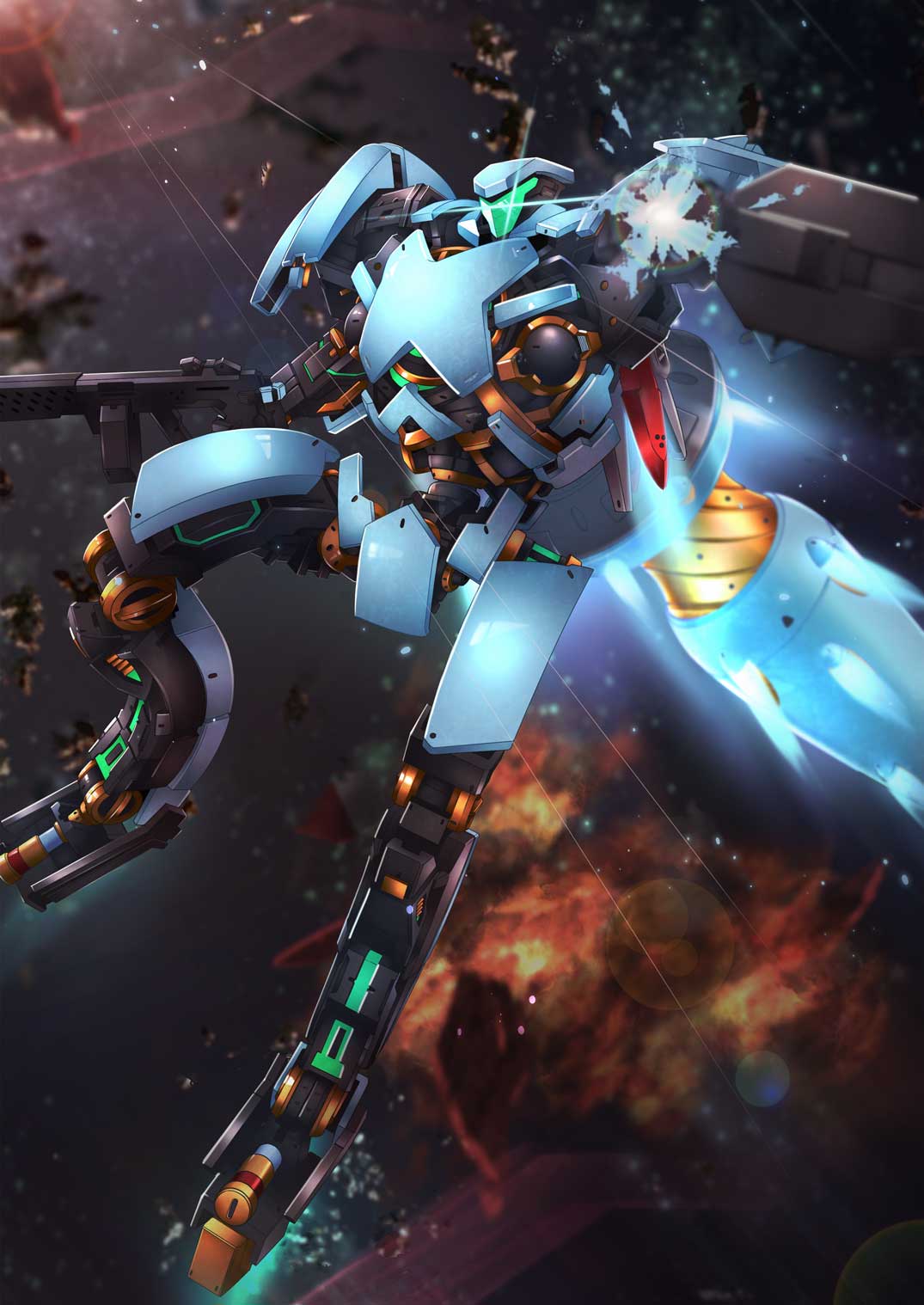 The Big ImageBoard (TBIB) - assault visor ayato mabu dual wielding ...