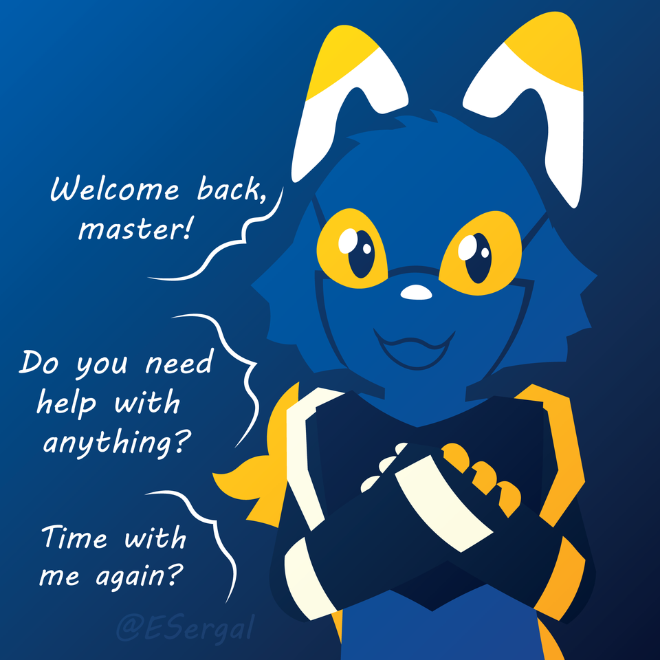 The Big ImageBoard (TBIB) - 1:1 ambiguous gender android anthro blue ...